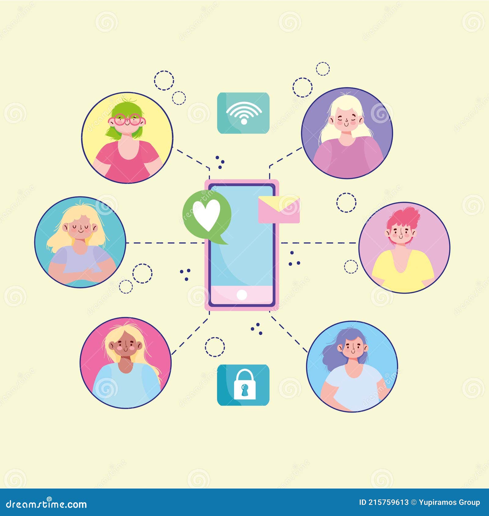 Smartphone People Communication Stock Vector - Illustration of message ...