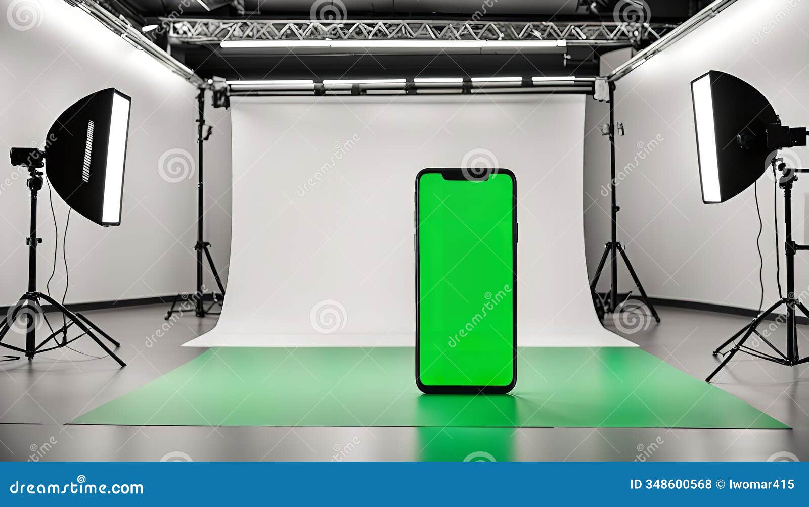 Smartphone Photography Studio Setup Stock Illustration - Illustration ...