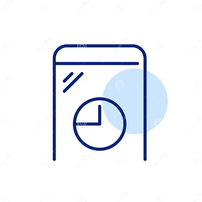 Smartphone with a Pie Chart on the Screen. Visualization of Data or ...