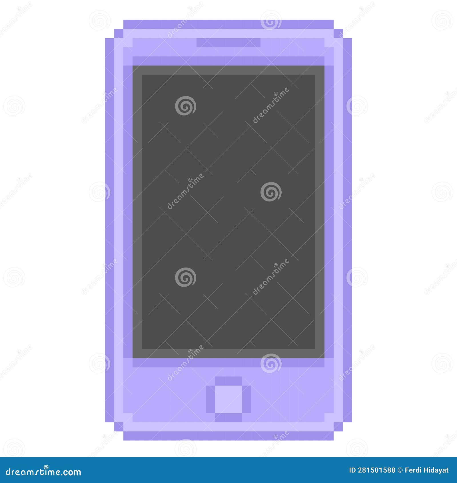 Smartphone in pixel art stock vector. Illustration of pixel - 281501588