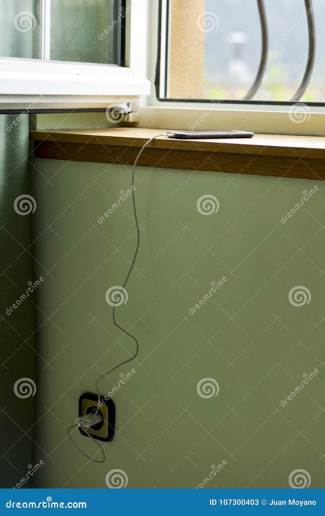 Smartphone Plugged To a Socket Stock Image - Image of charging, plug ...