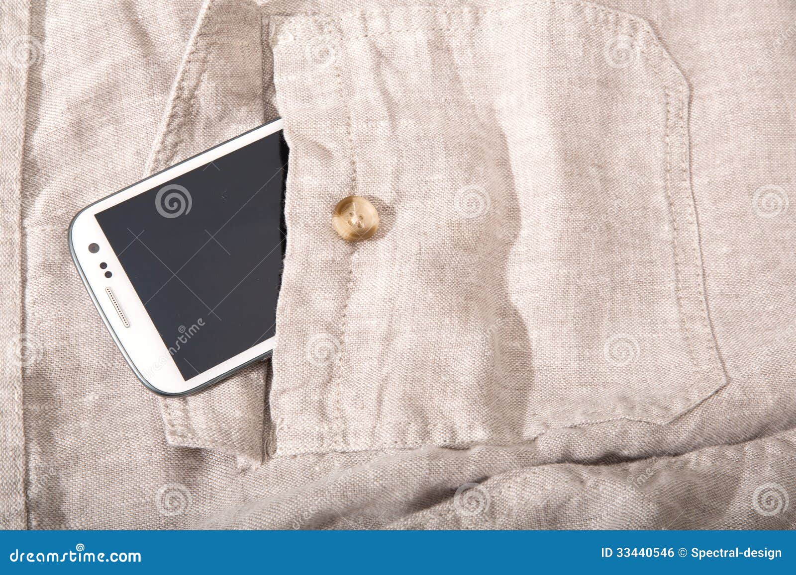 Smartphone in the pocket stock photo. Image of bring - 33440546