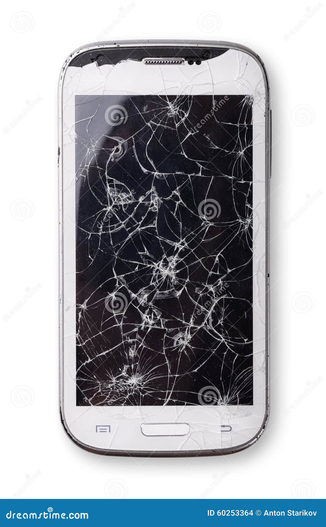 Smartphone quebrado foto de stock. Imagem de eletrônica - 60253364