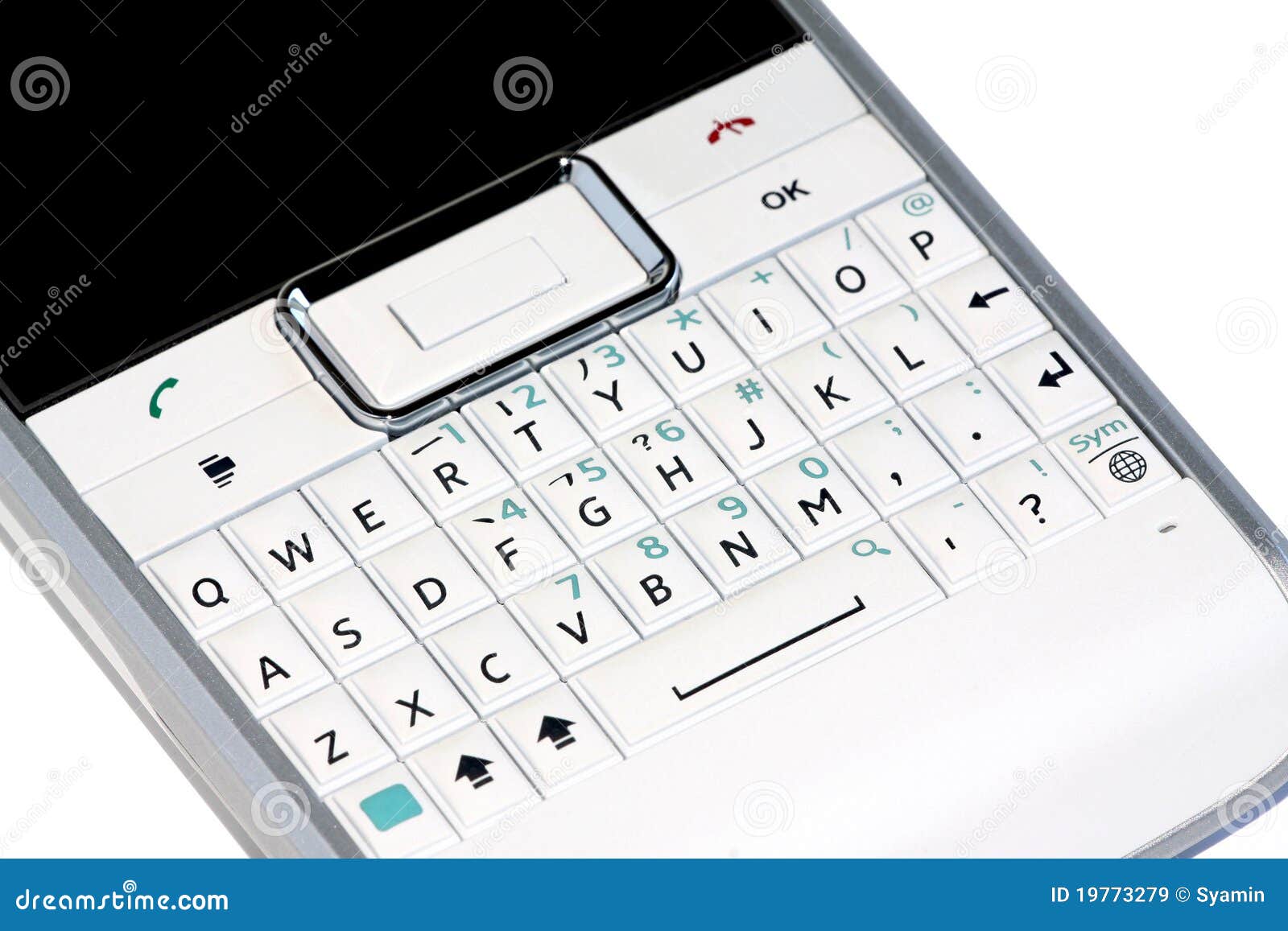 Smartphone qwerty keyboard stock image. Image of messages - 19773279