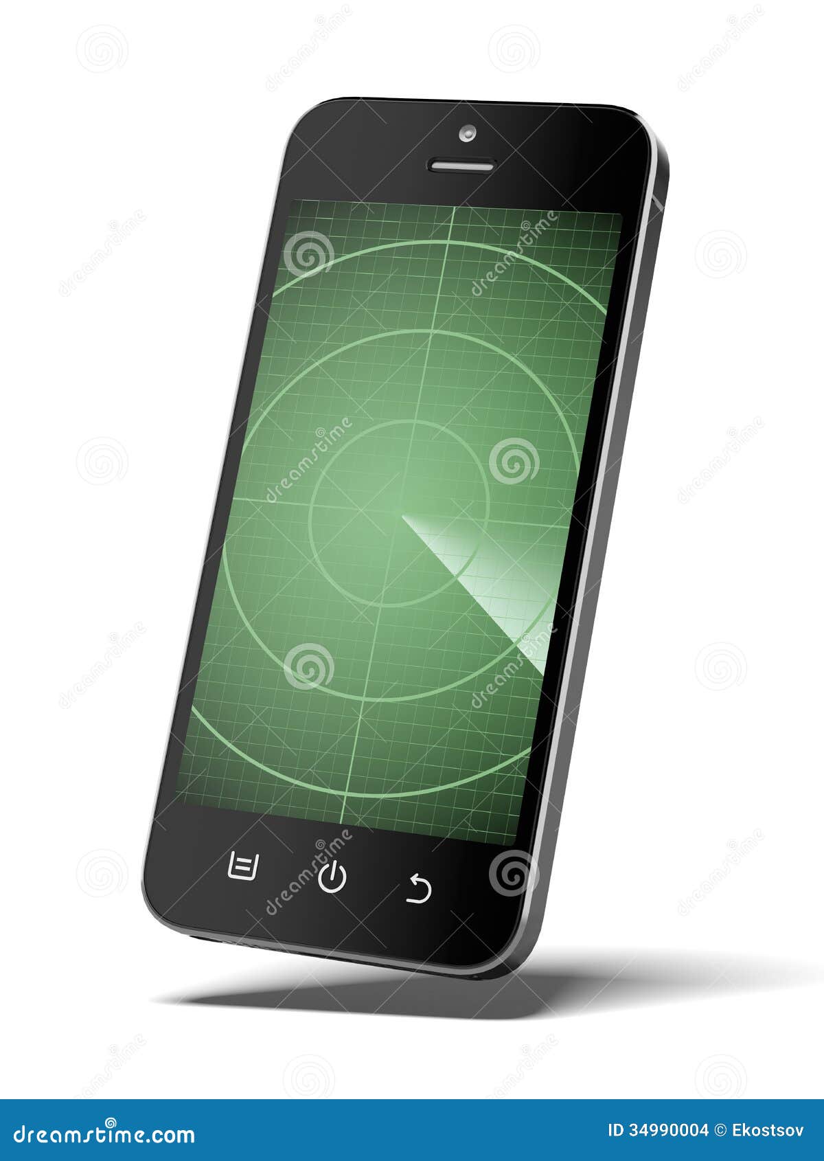 Smartphone With Radar Stock Images - Image: 34990004