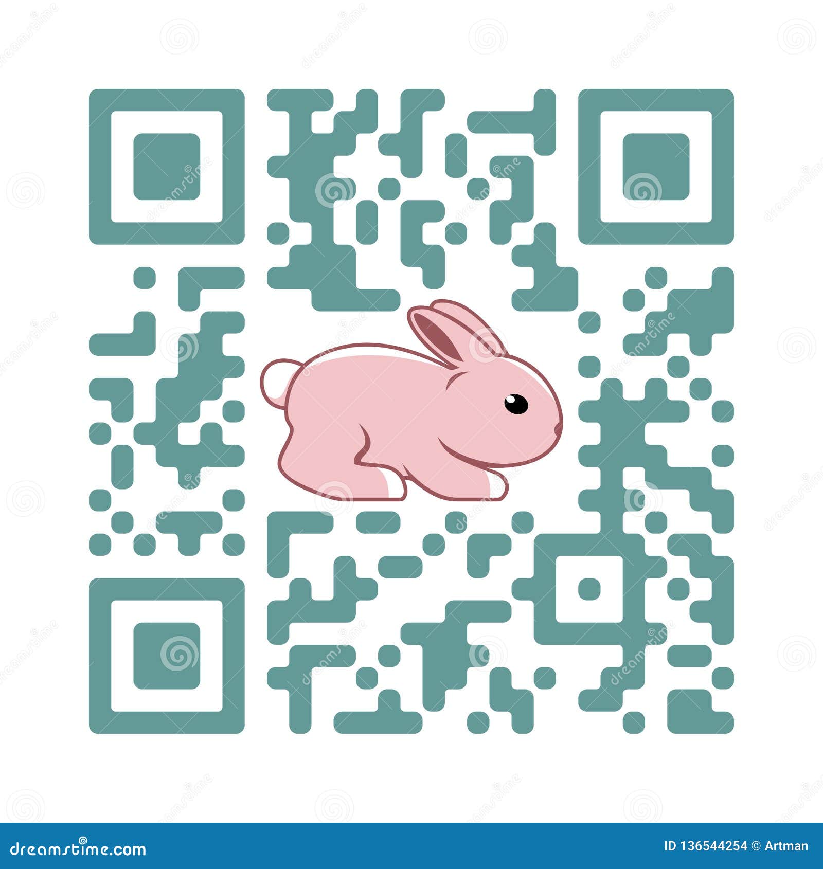 Smartphone Readable QR Code With 5G Icon Vector Illustration ...