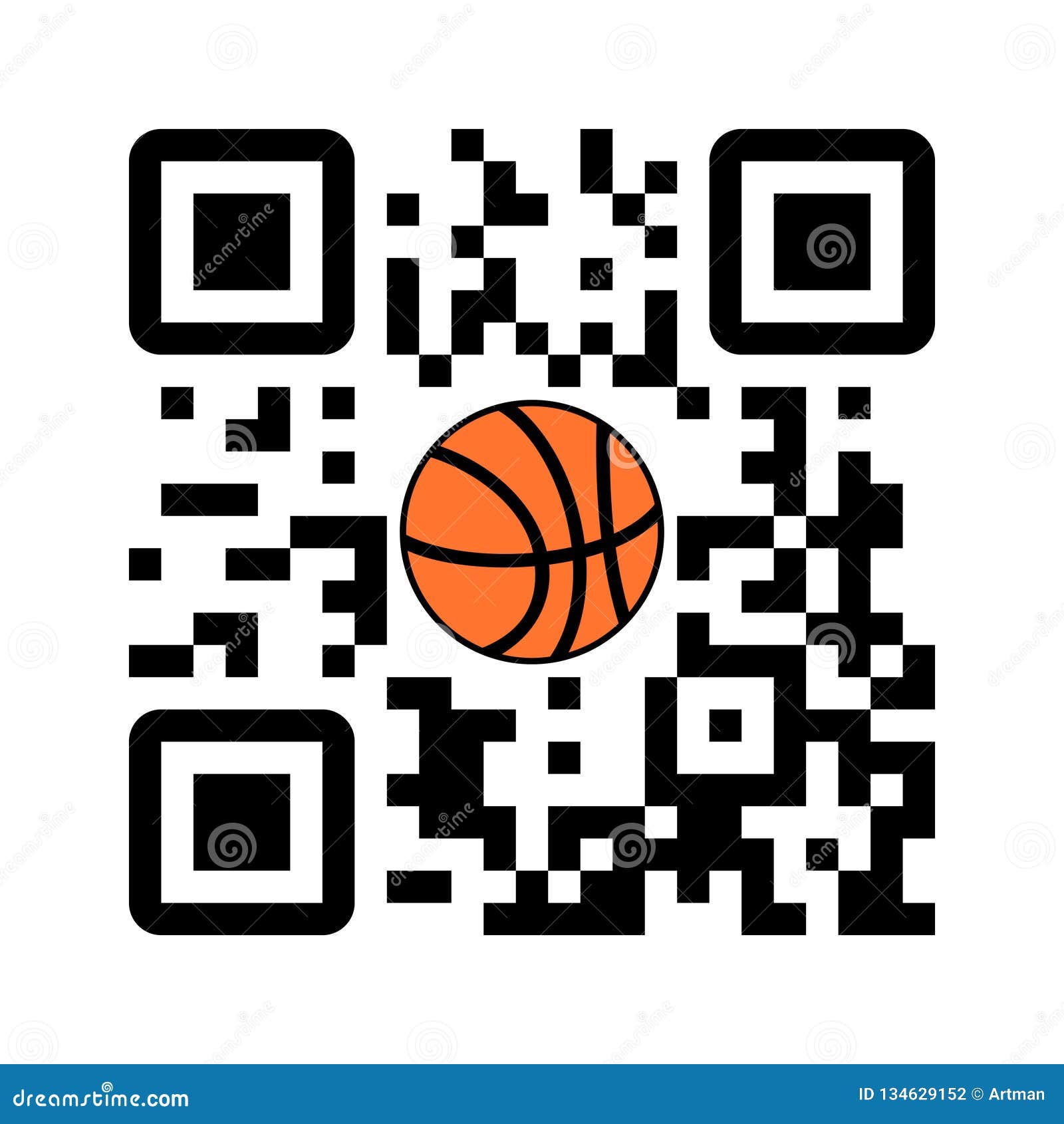 Smartphone Readable QR Code Play Basketball with Ball Icon Stock Vector ... Smartphone Readable QR Code Play Basketball with Ball Icon Stock Vector ...