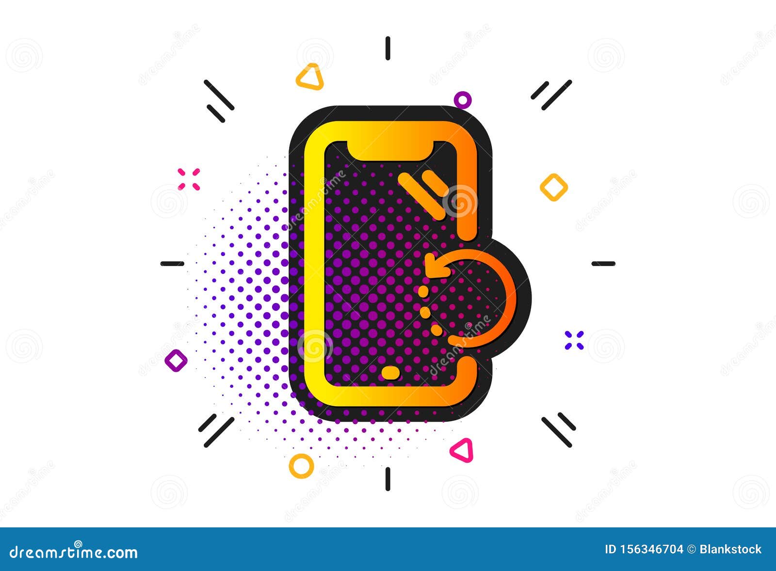 Smartphone Recovery Icon. Phone Backup Sign. Mobile Device. Vector ...