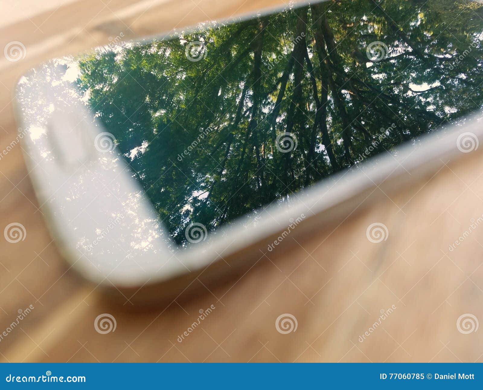 Smartphone reflection stock image. Image of wireless - 77060785