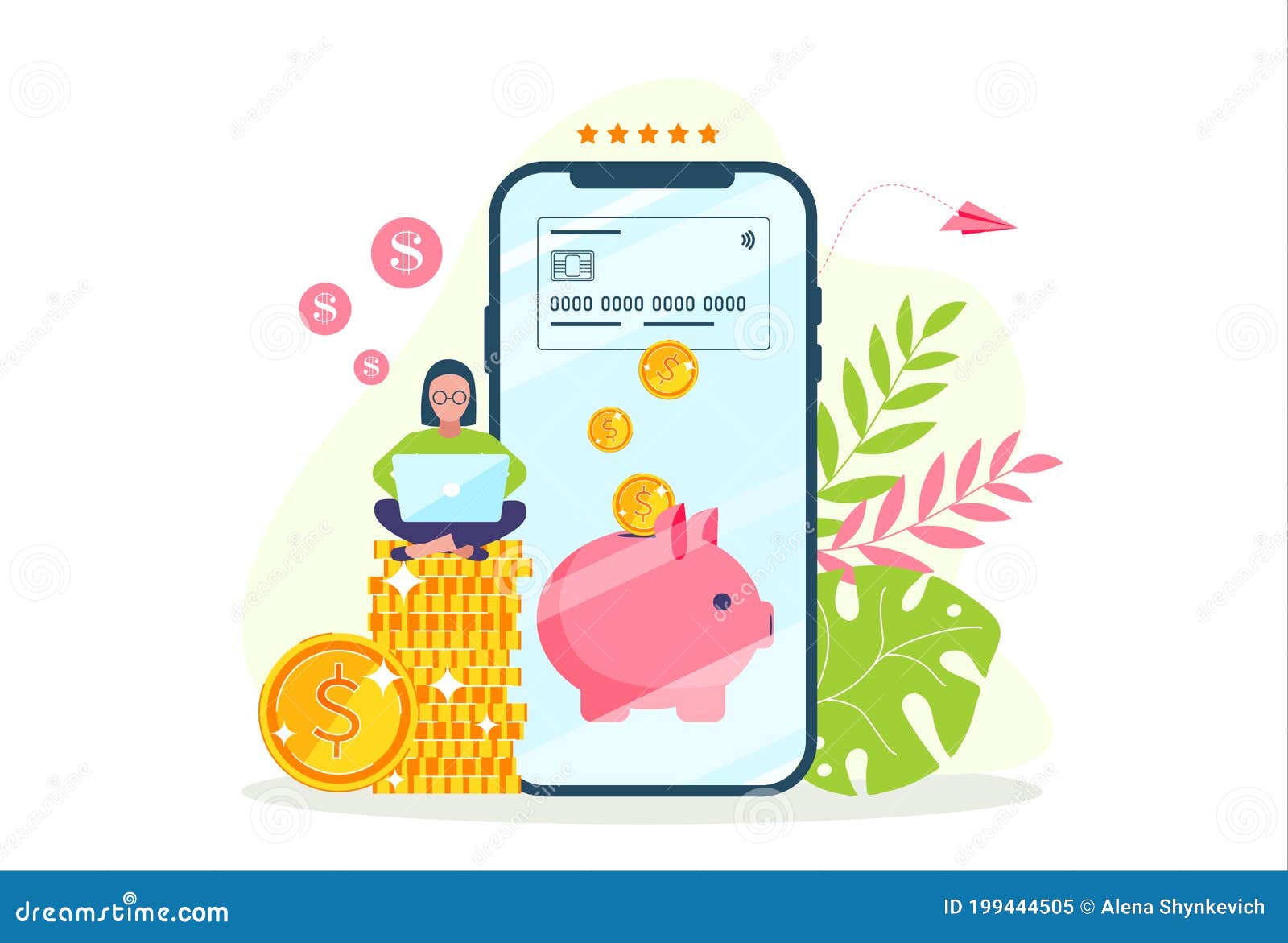 Smartphone with Reward Program App. Receive and Accumulate Bonuses ...