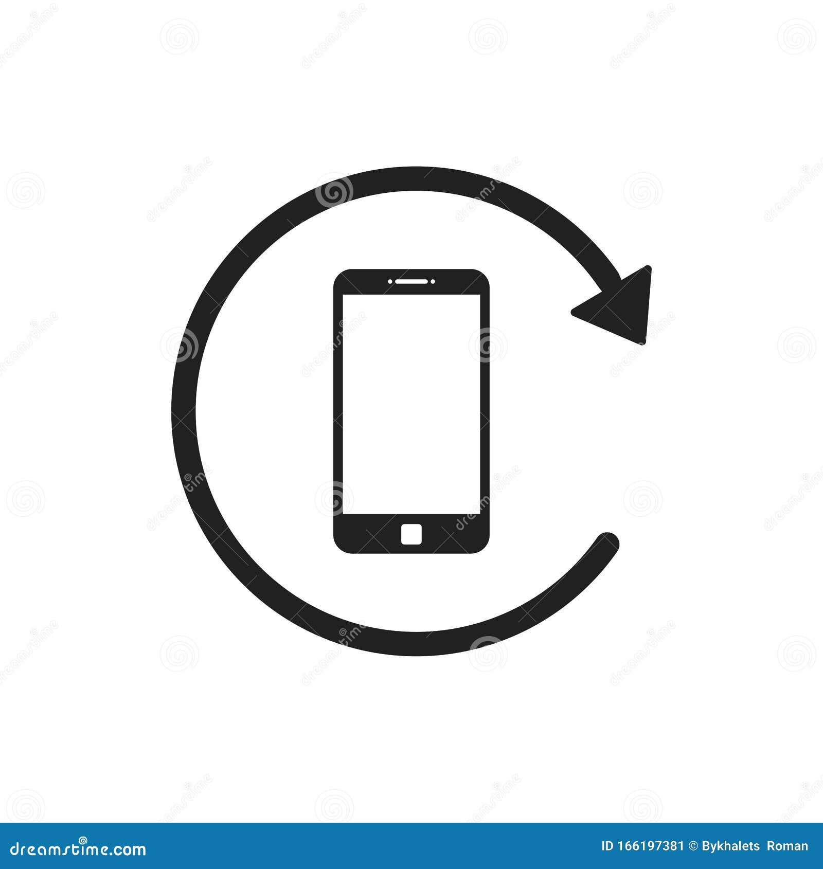Smartphone Rotation Sign. Rotating Phone Symbol Stock Illustration ... Smartphone Rotation Sign. Rotating Phone Symbol Stock Illustration ...