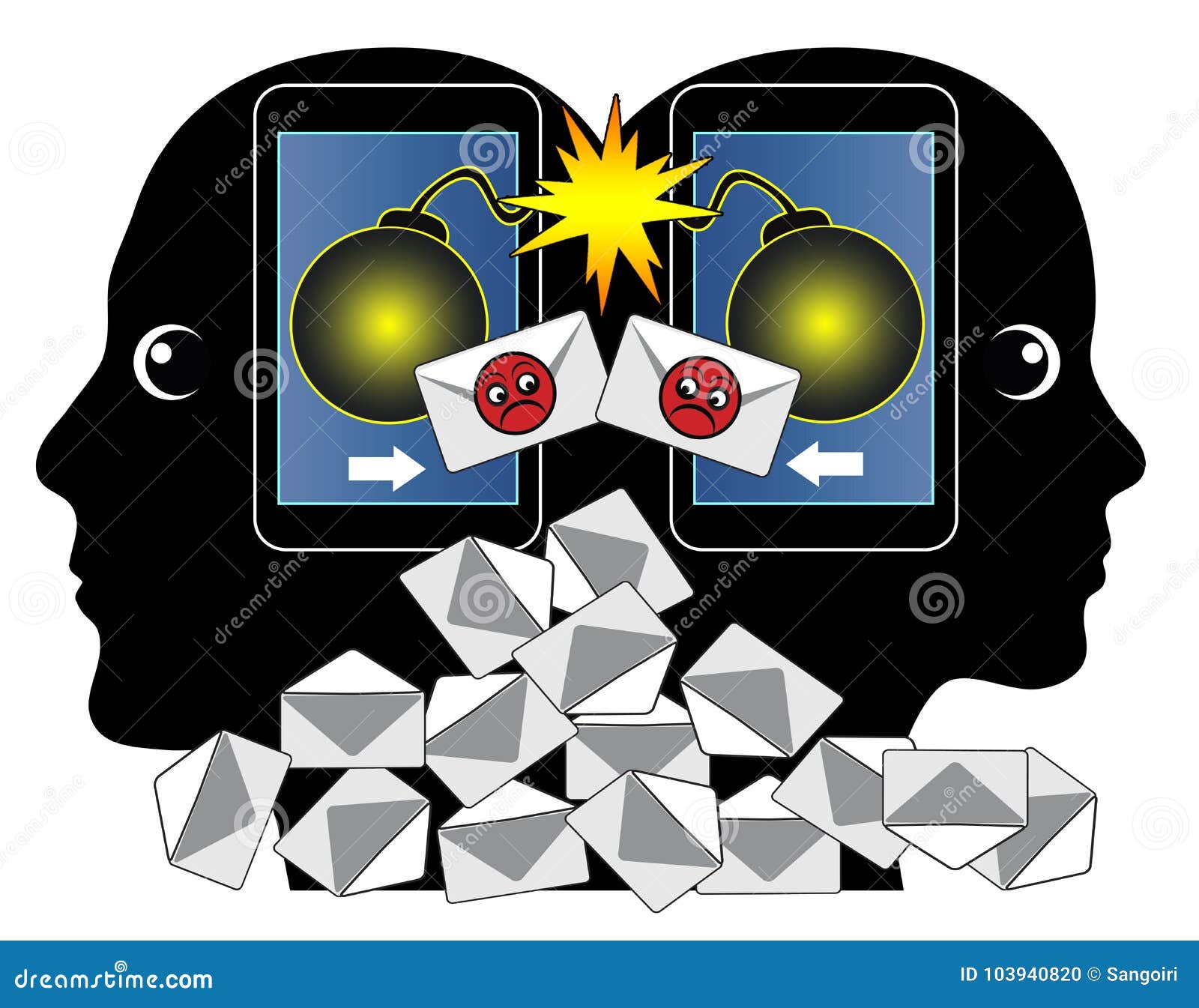 Aggressive Email Stock Illustrations – 61 Aggressive Email Stock ...