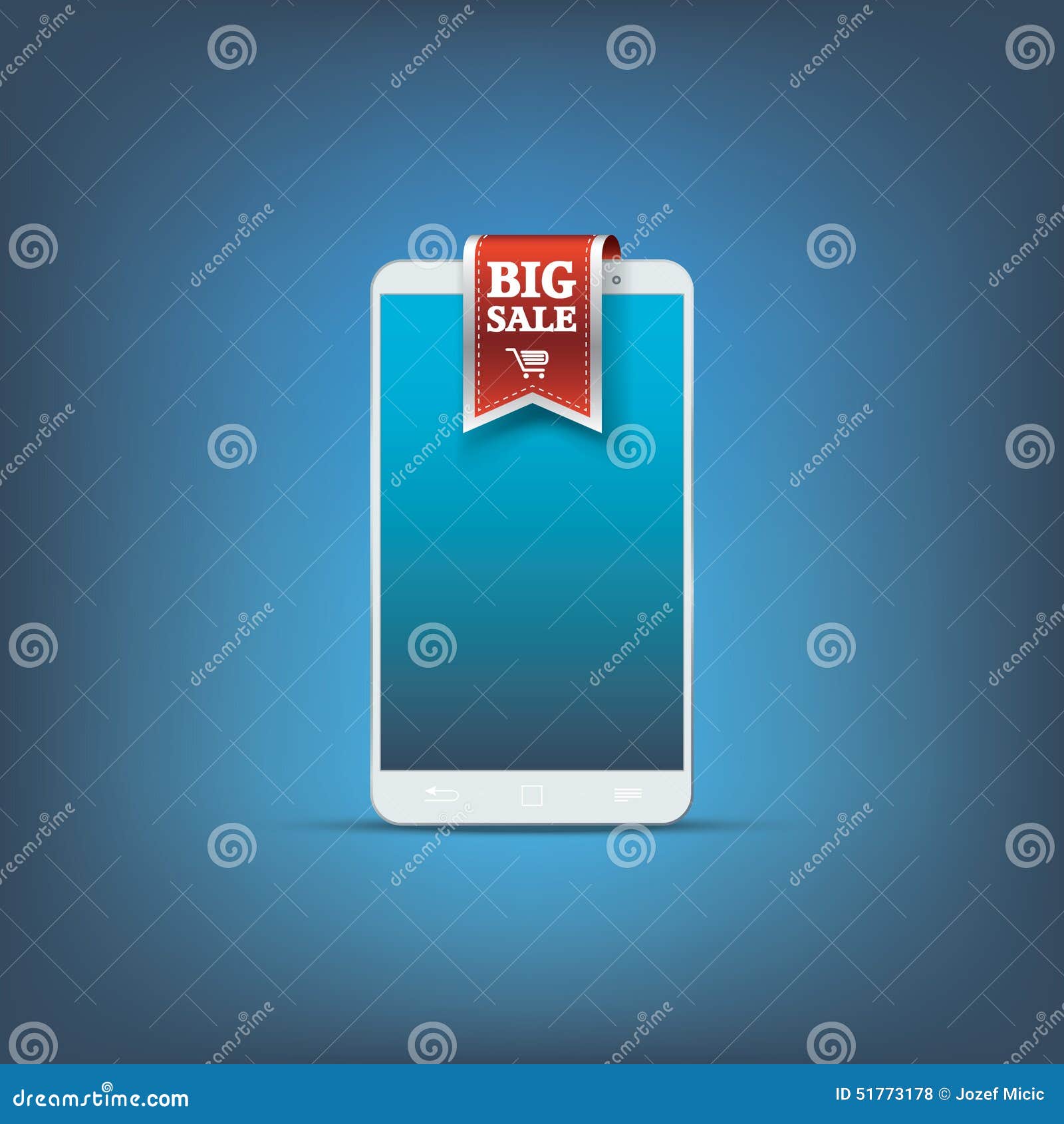 Smartphone Sale Concept Design. Mobile Phone with Stock Vector ...