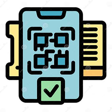 Smartphone Scanning Qr Code Validating Boarding Pass for Travel Stock ...