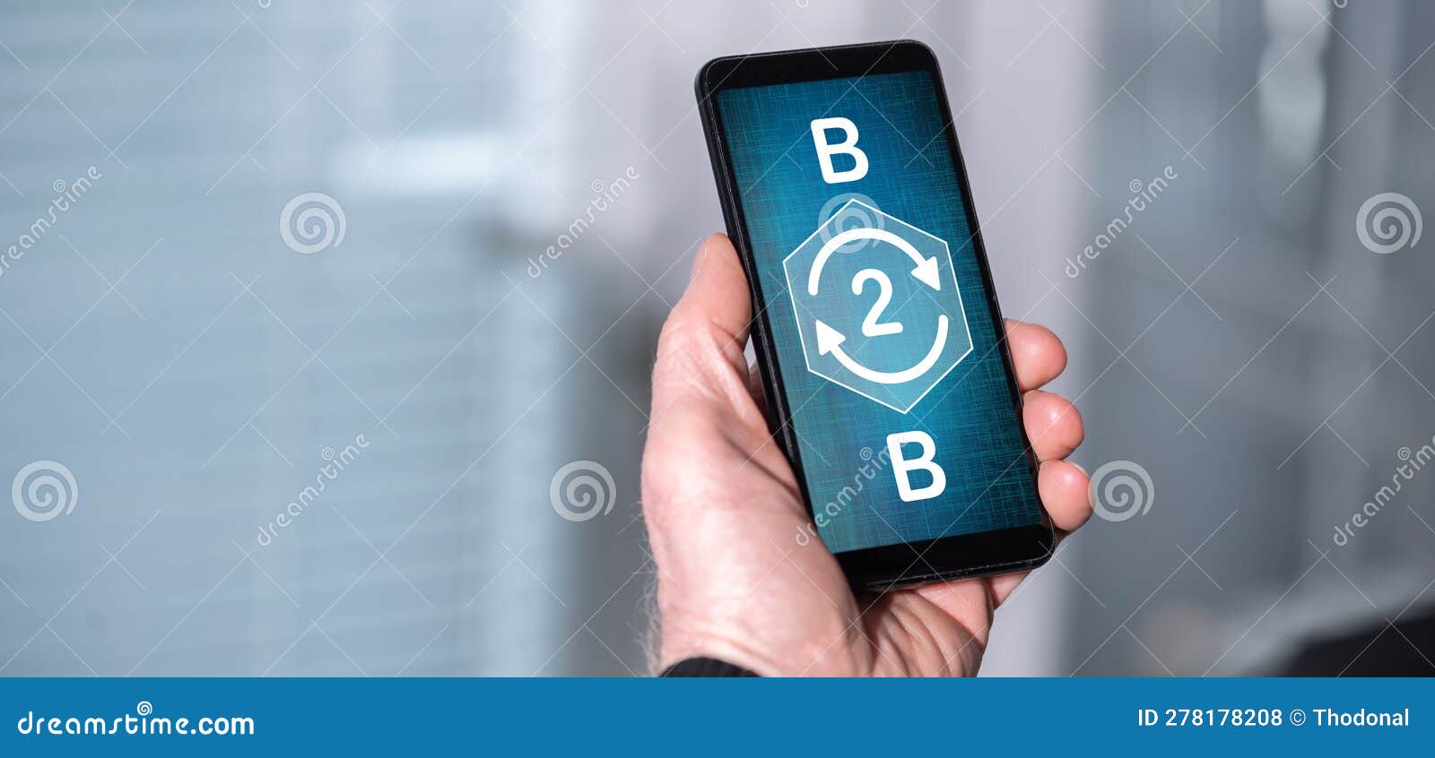 B2b Concept on a Smartphone Stock Photo - Image of sales, concept ...
