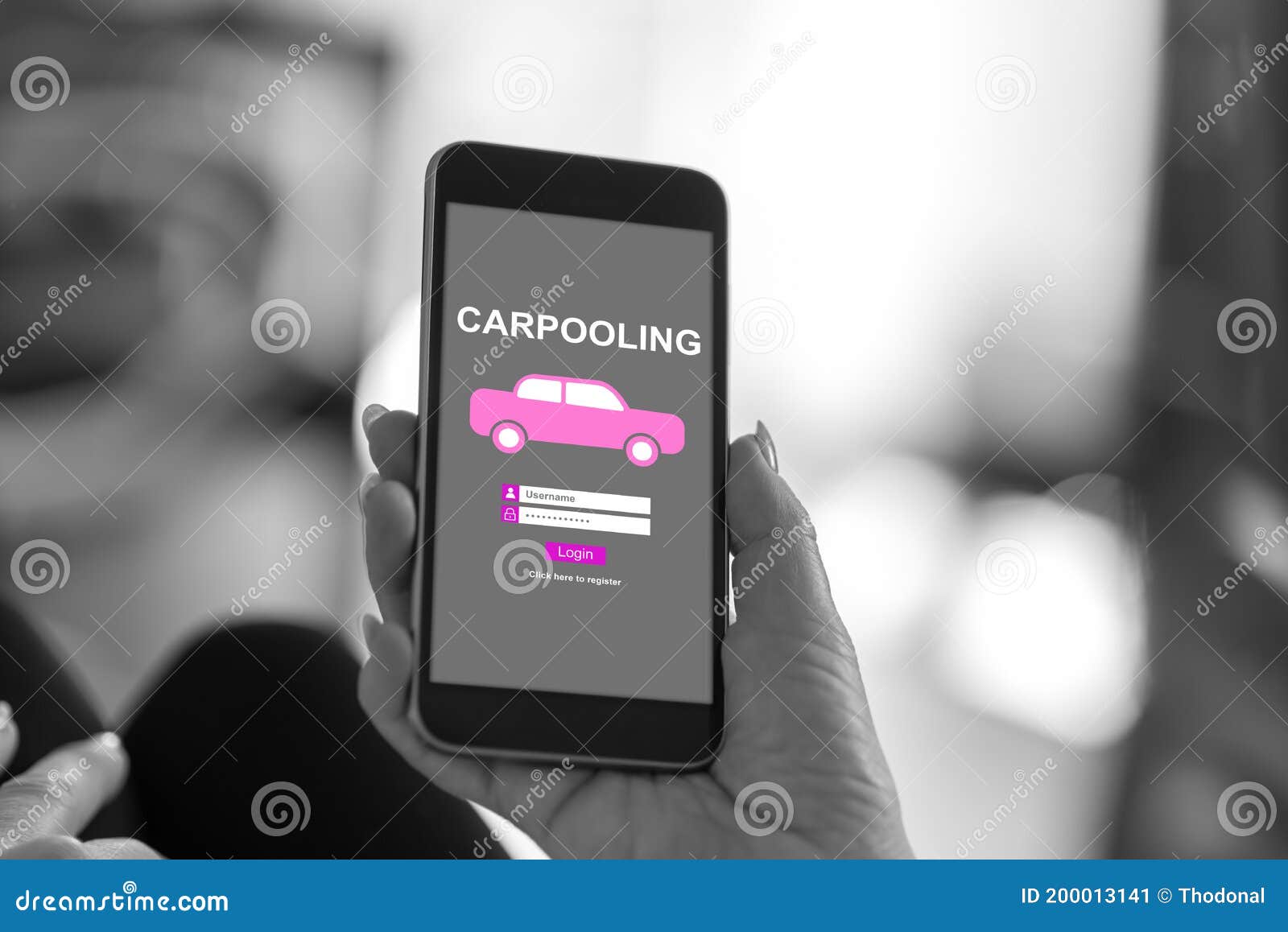 Carpooling Concept Vector Illustration In Cartoon Style. Carpool And ...