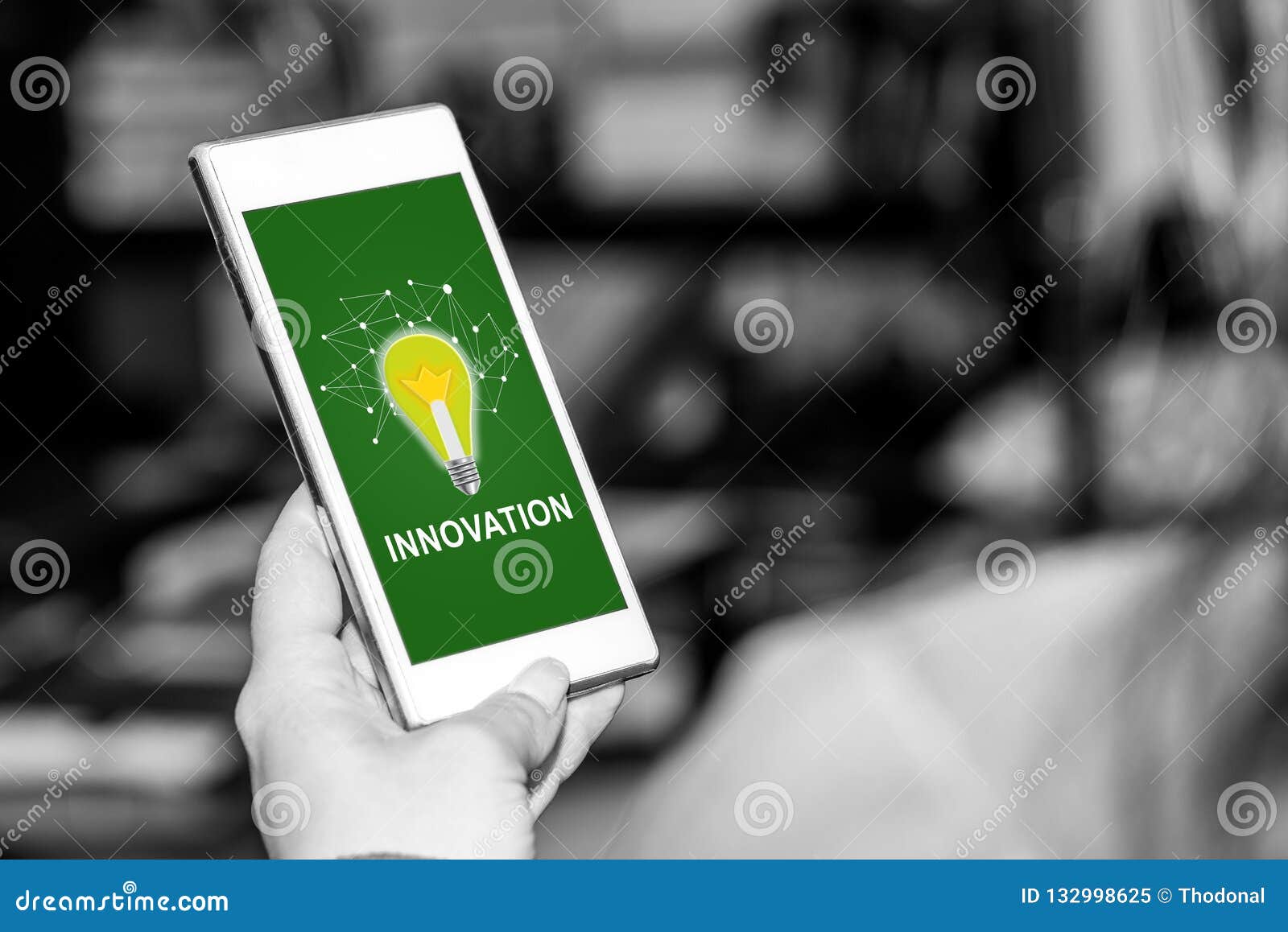 Innovation Concept on a Smartphone Stock Image - Image of technology ...