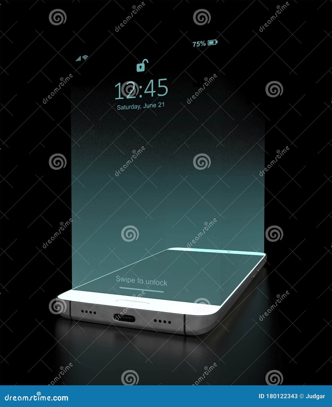 The Smartphone Screen is Projected in Three-dimensional Virtual ...