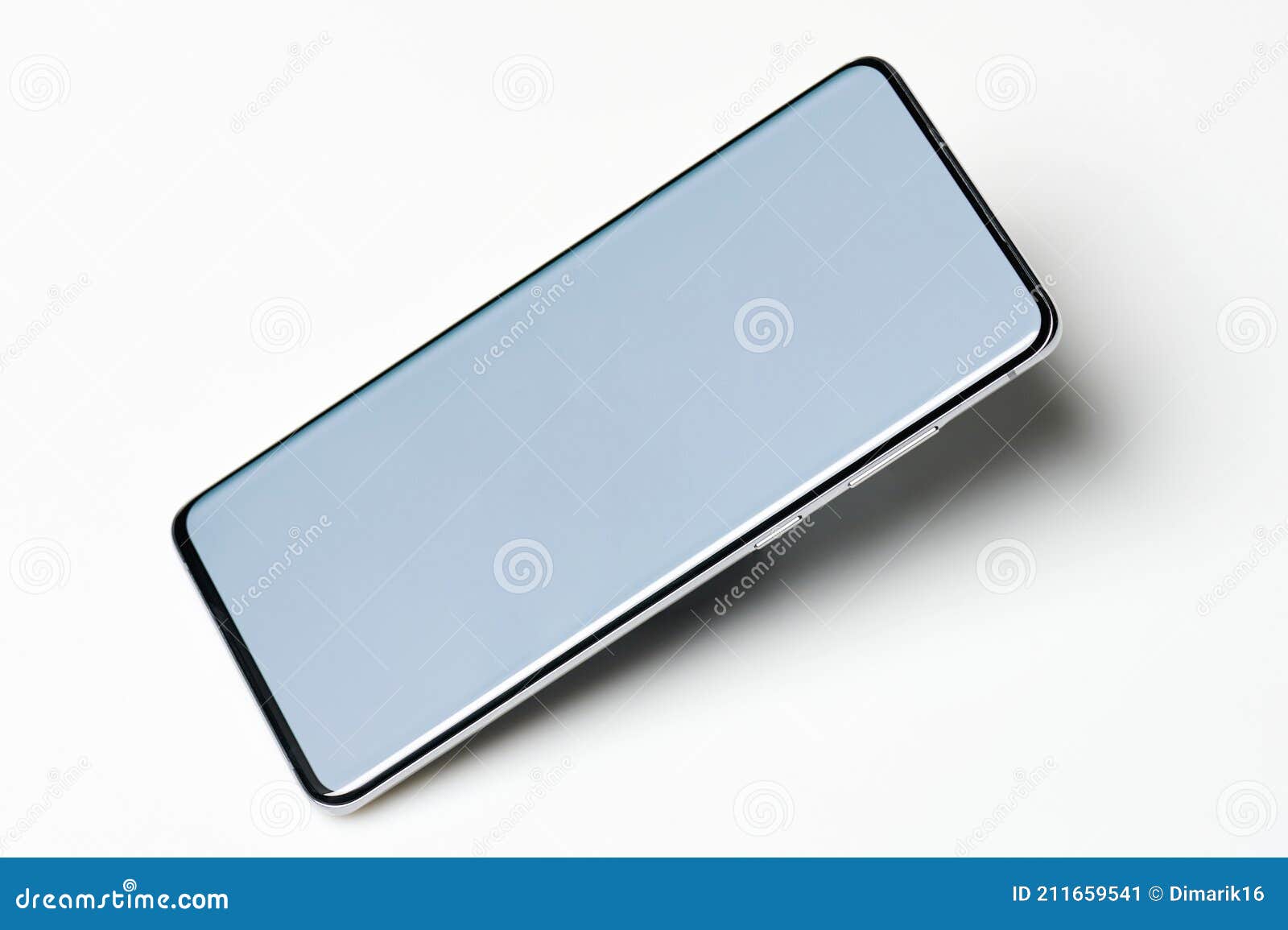 Smartphone Screen Side View Stock Image - Image of advertising, device ...