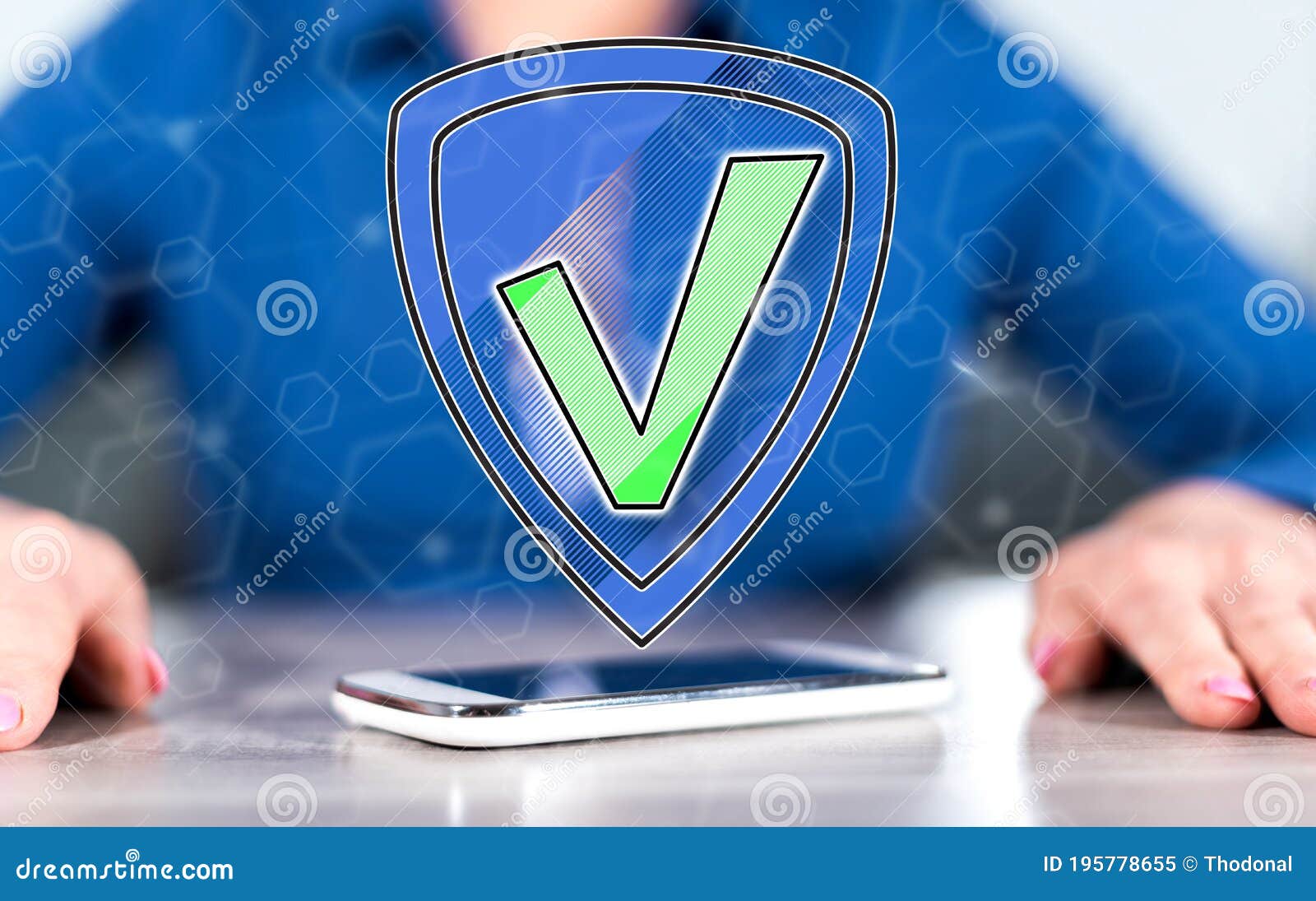 Concept of Security Approval Stock Image - Image of design, verified ...