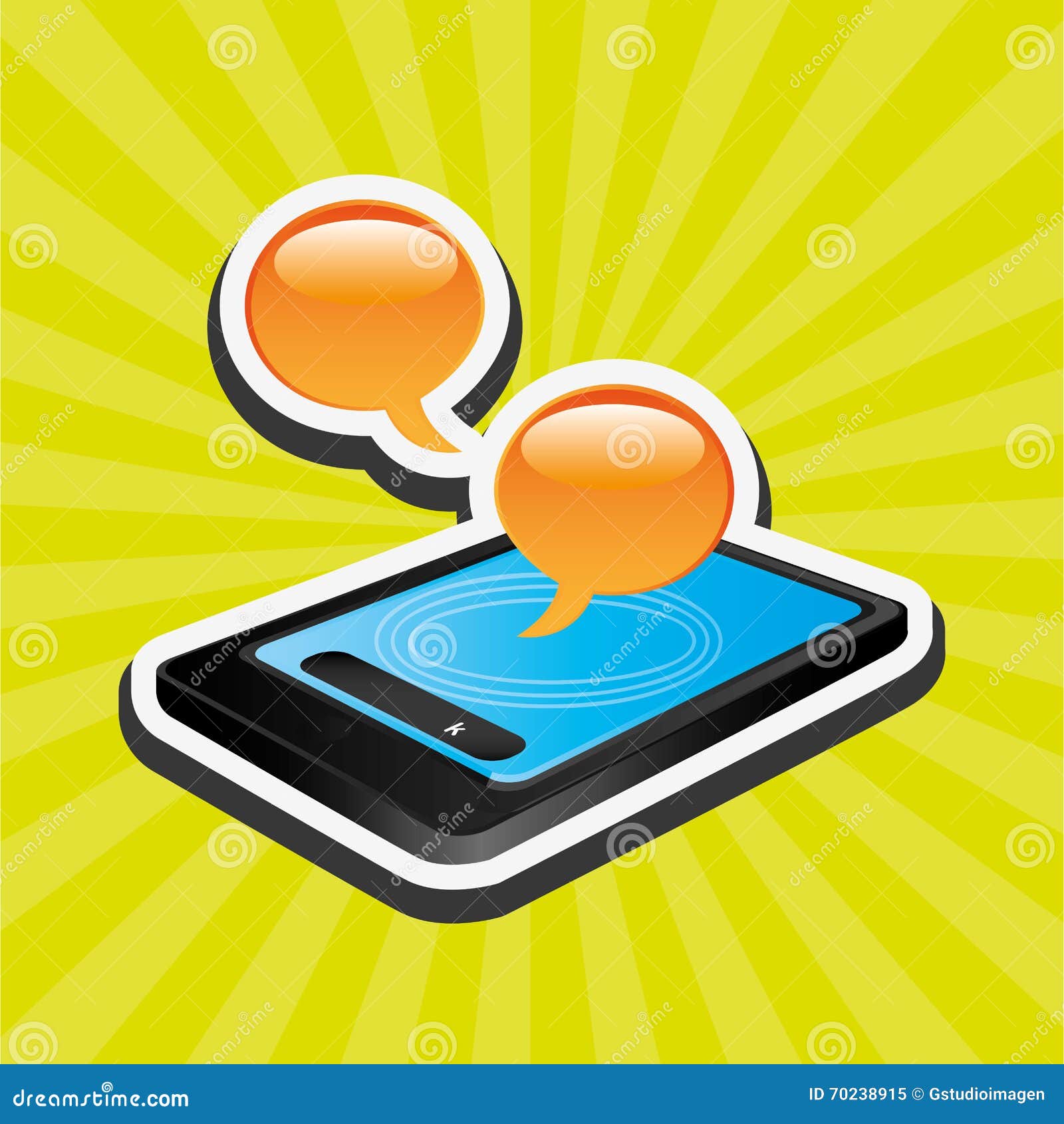 Smartphone service design stock illustration. Illustration of ...