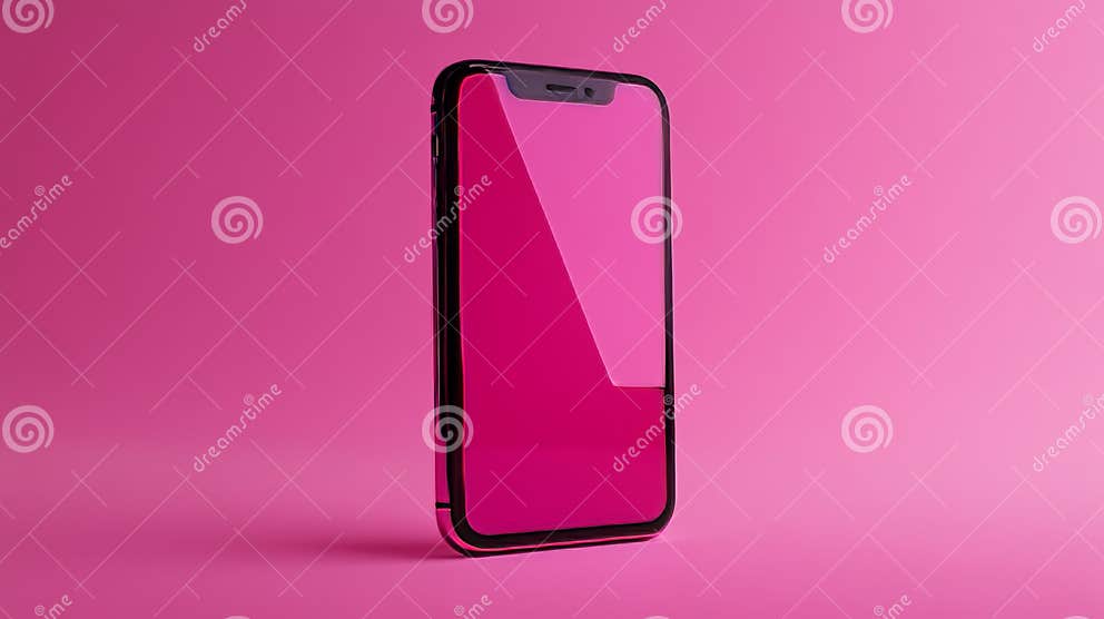 A Smartphone Set Against a Vibrant Backdrop, Ideal for Displaying Apps ...