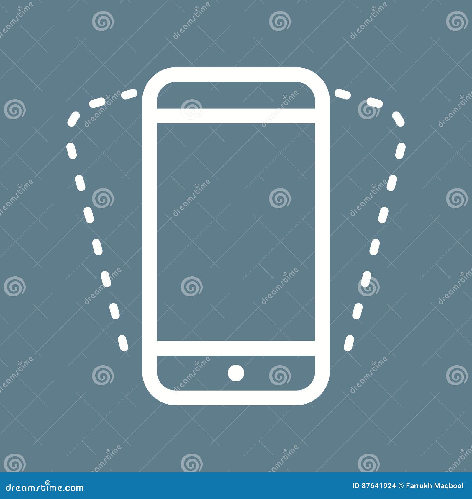Smartphone Shake stock vector. Illustration of video - 87641924