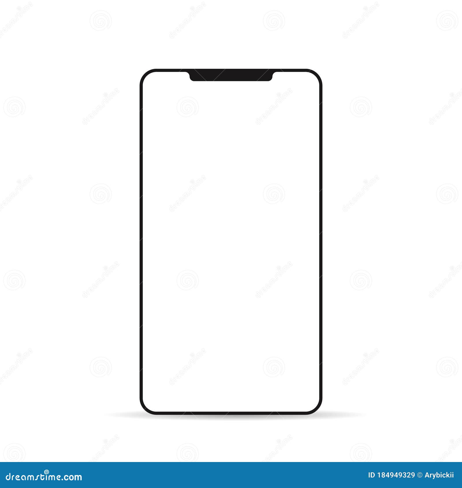 Smartphone Shape of a Modern Mobile Phone. Vector Stock Vector ...