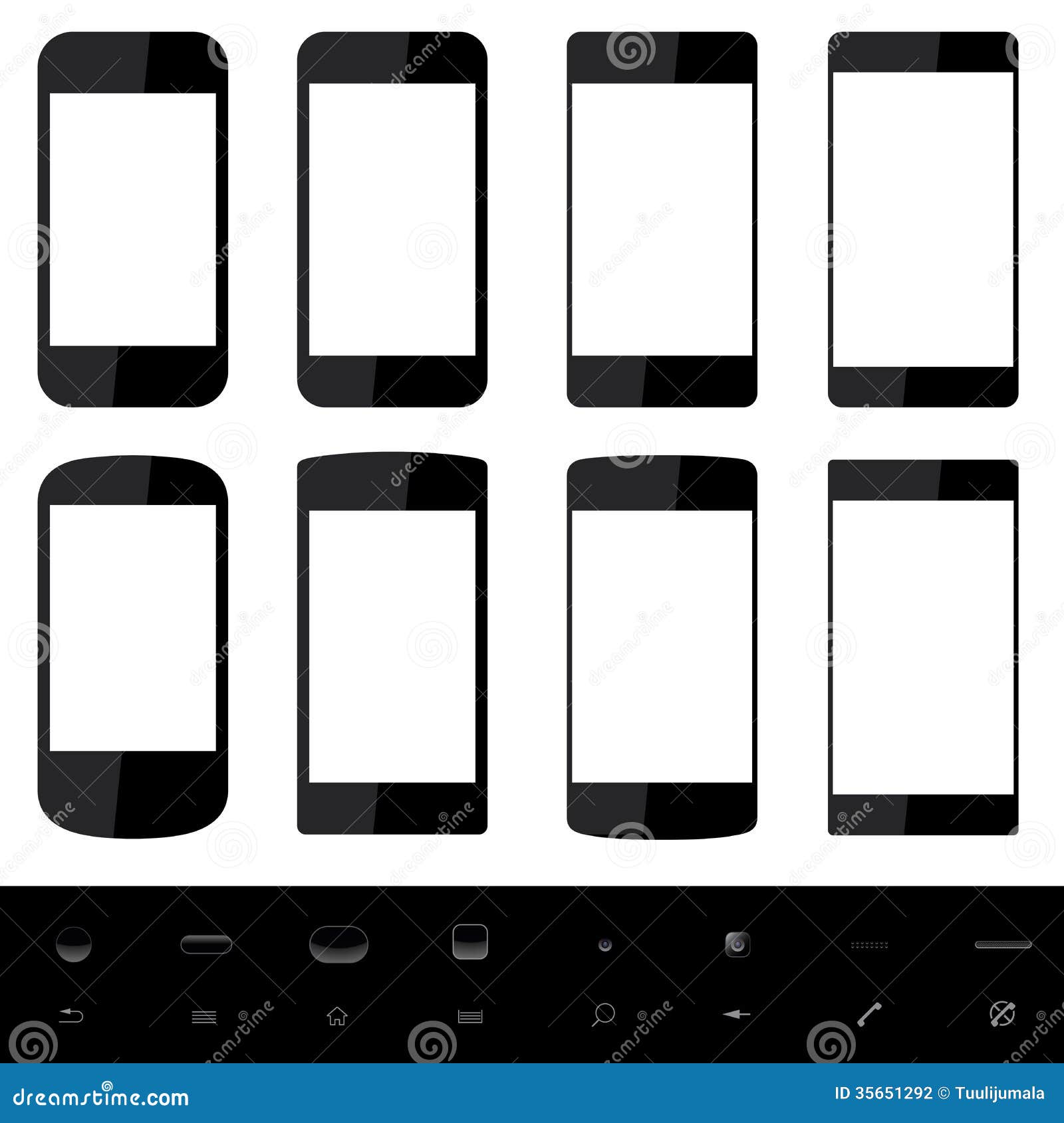 Smartphone Shapes Stock Photography - Image: 35651292