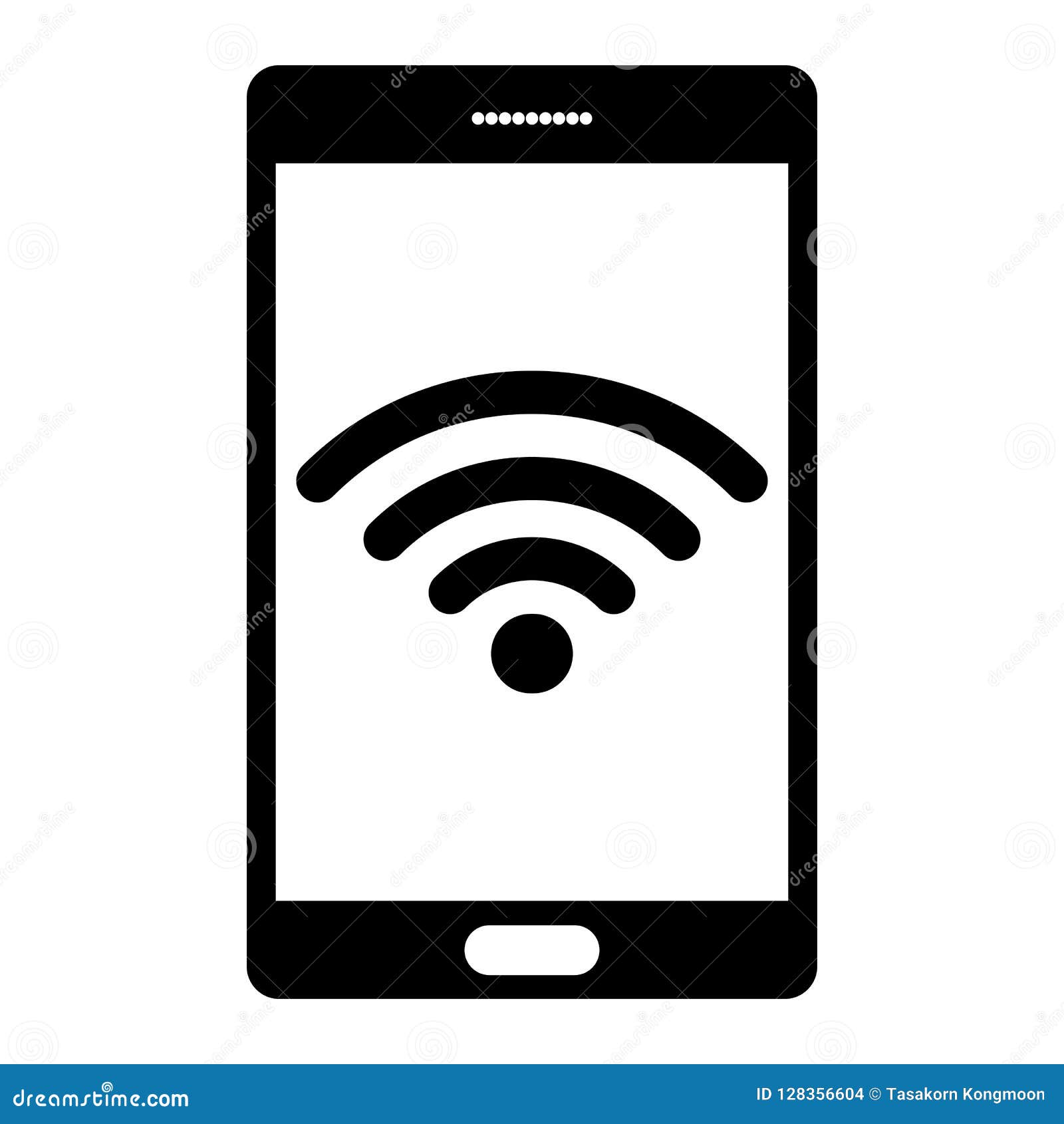 Smartphone Sharing Wifi Hotspot for Pattern and Design,vector Il Stock ...