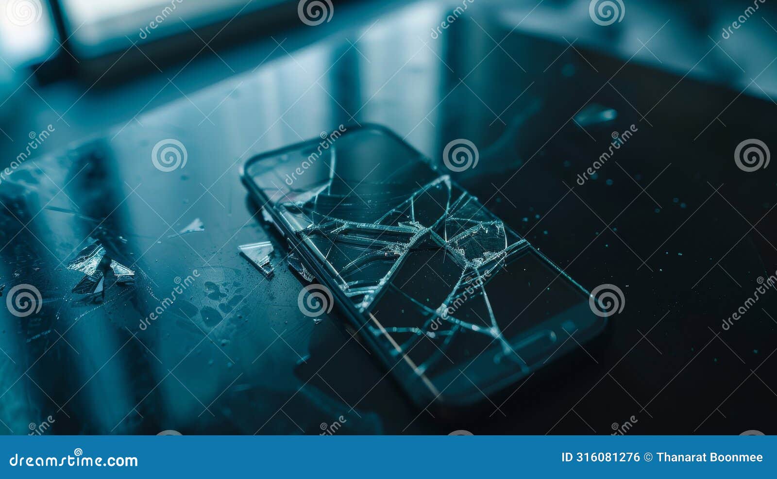 A Smartphone with Shattered Glass Illustrates the Fragility of ...