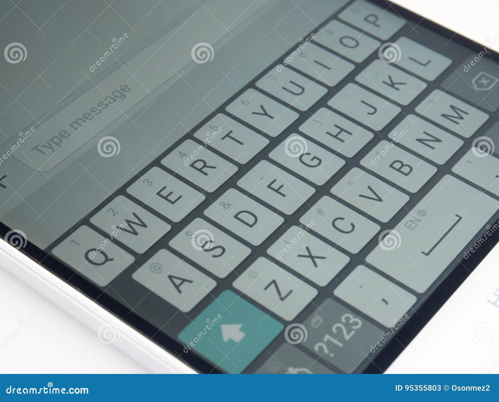 Smartphone Short Message Screen Stock Image - Image of application ...