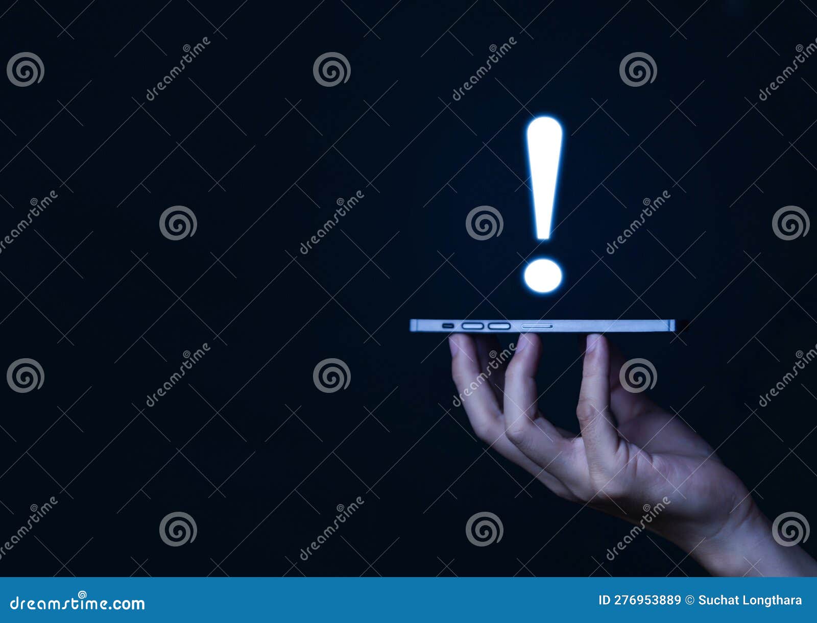 A Smartphone Showing Exclamation Point Business Development Ideas ...