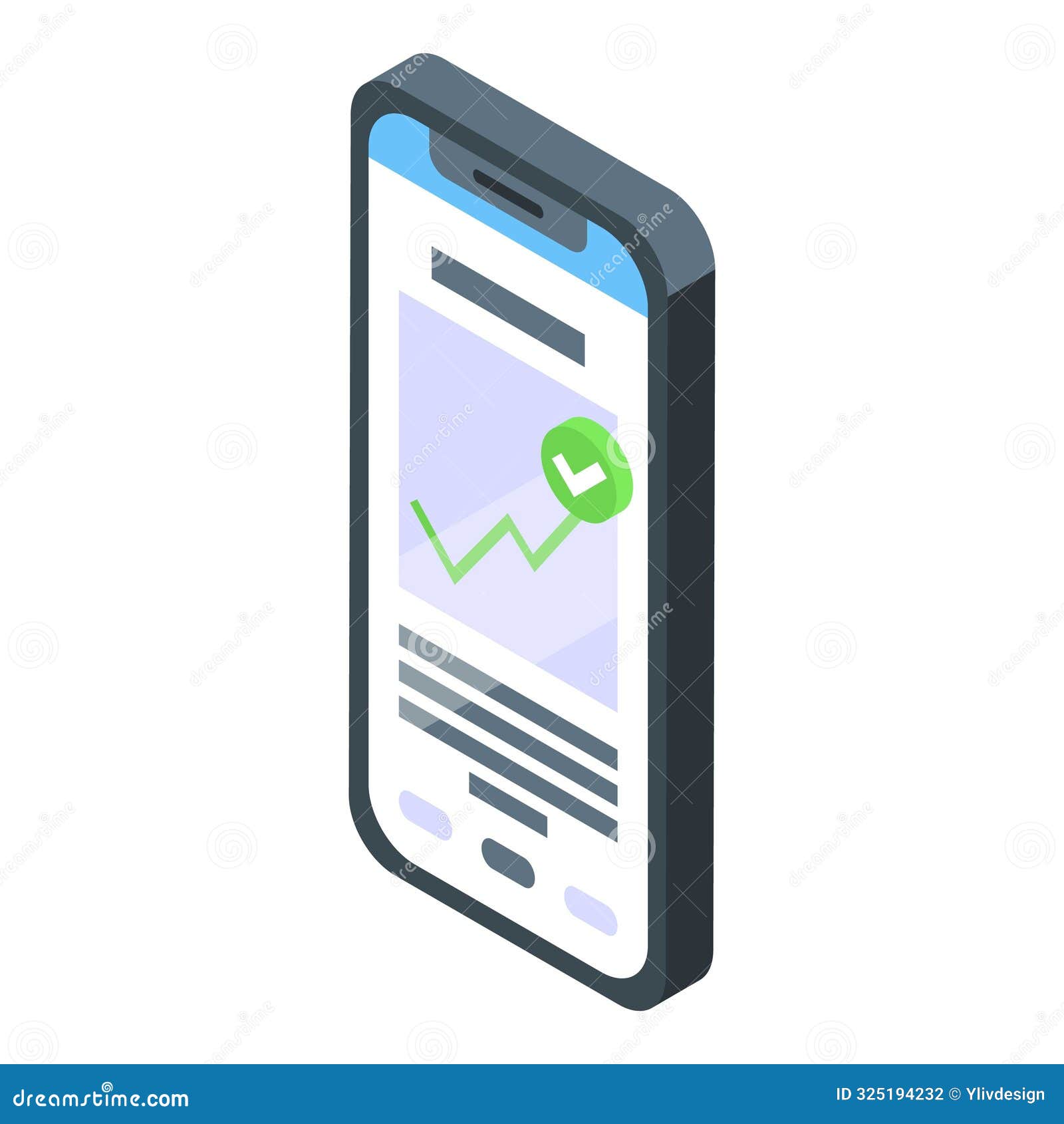 Smartphone Showing Successful Financial Transaction with Green Check ...