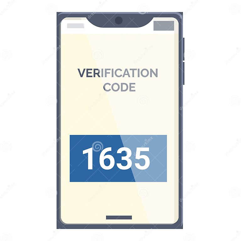 Smartphone Showing Verification Code on Screen for 2 Step ...