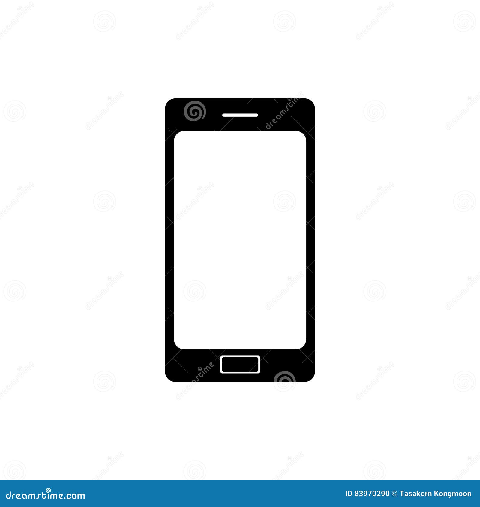 Smartphone Sign for Web and Design Stock Illustration - Illustration of ...