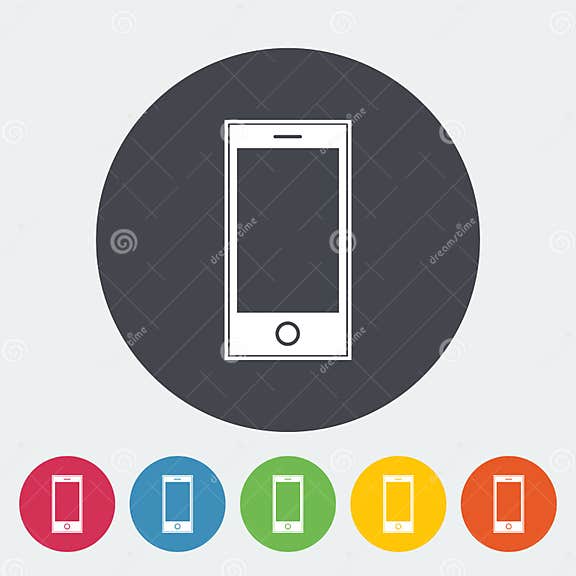 Smartphone single icon. stock vector. Illustration of icon - 93393593