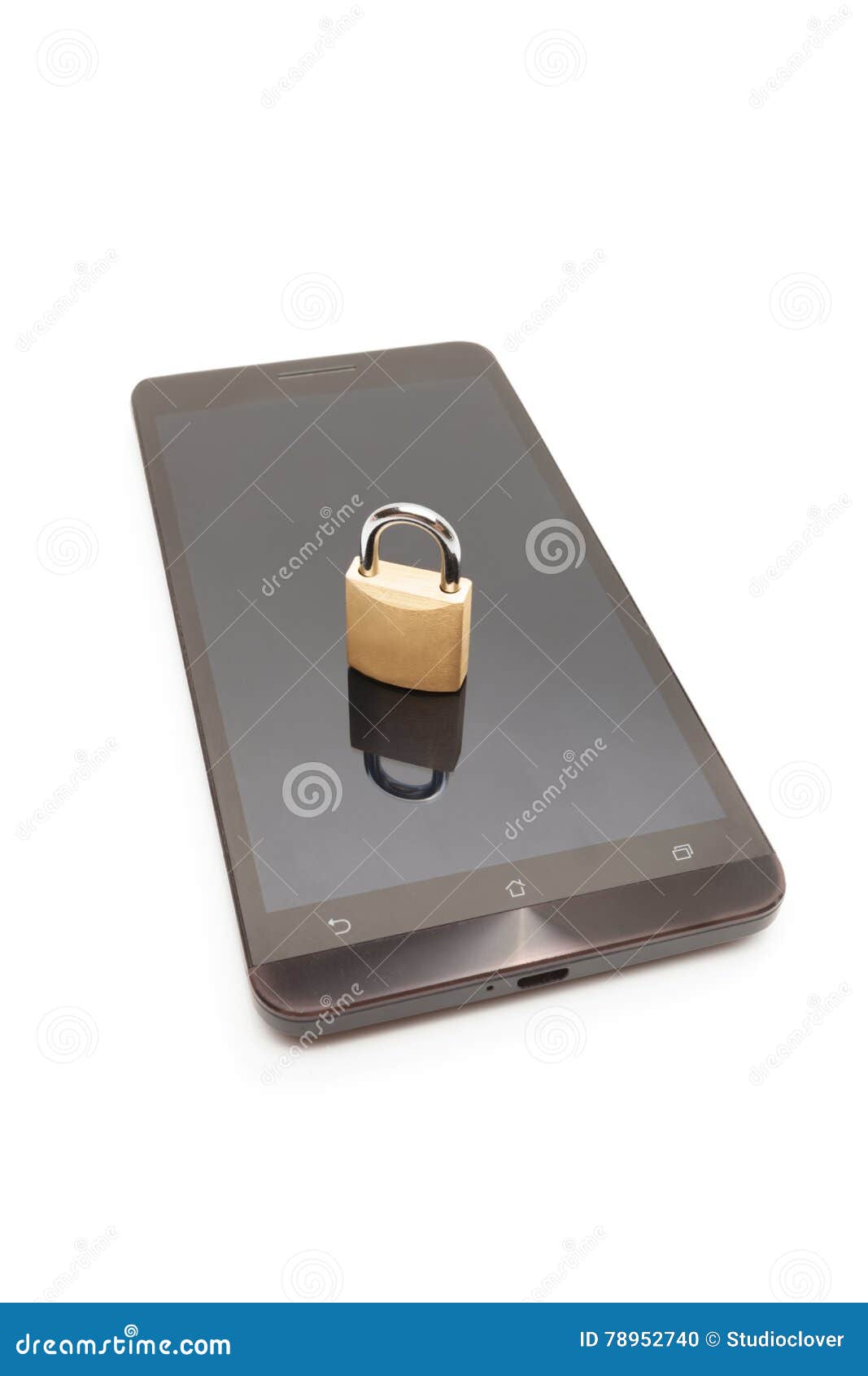 Smartphone with Small Lock on it - Mobile Phone Security and Data ...