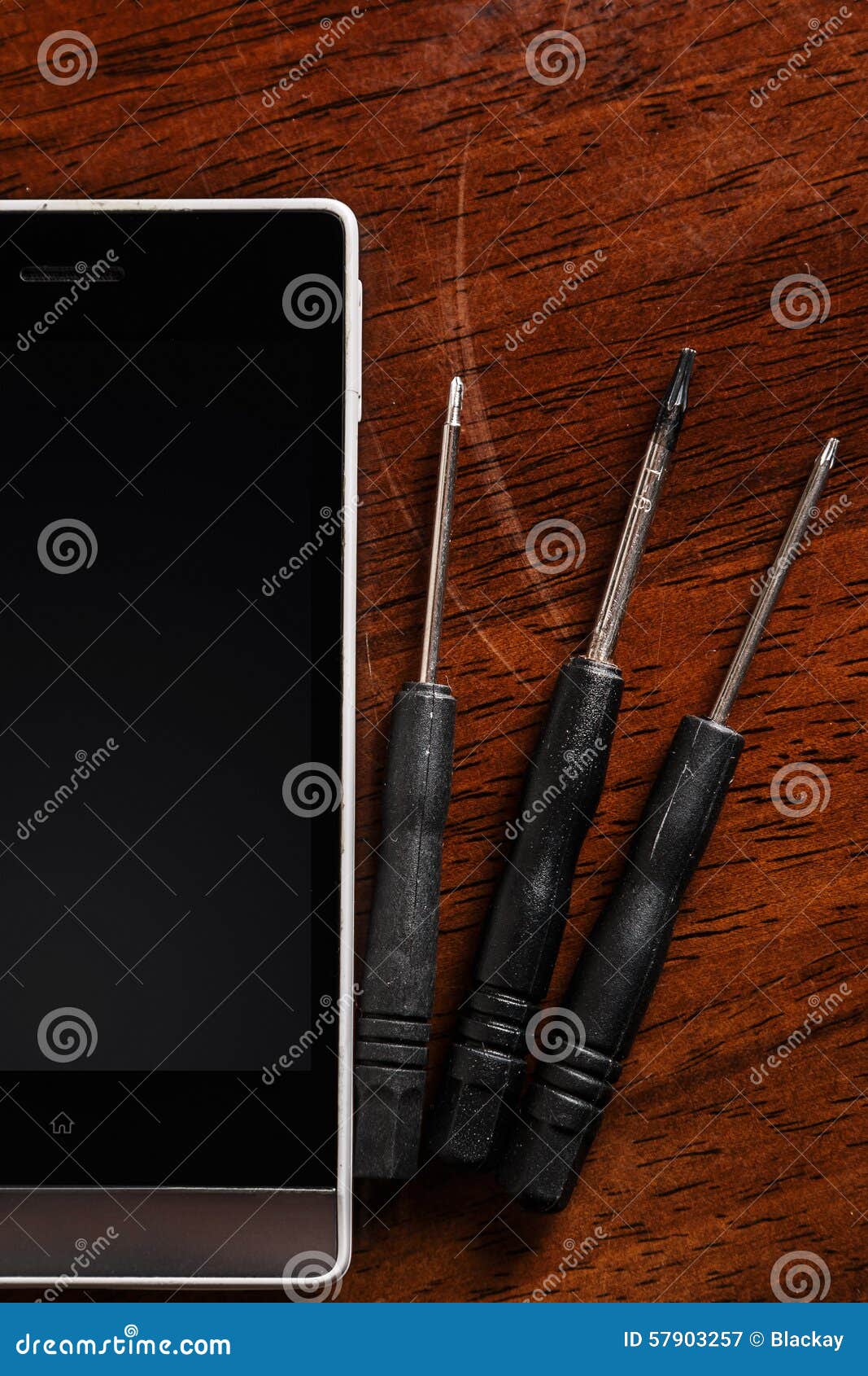 Smartphone and Small Screwdrivers Stock Image - Image of equipment ...