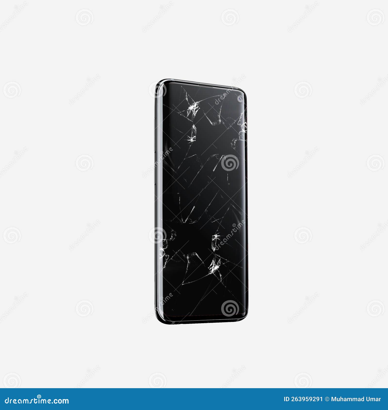 Smartphone Smashed Screen - 3d Rendered Broken Screen Smartphone ...