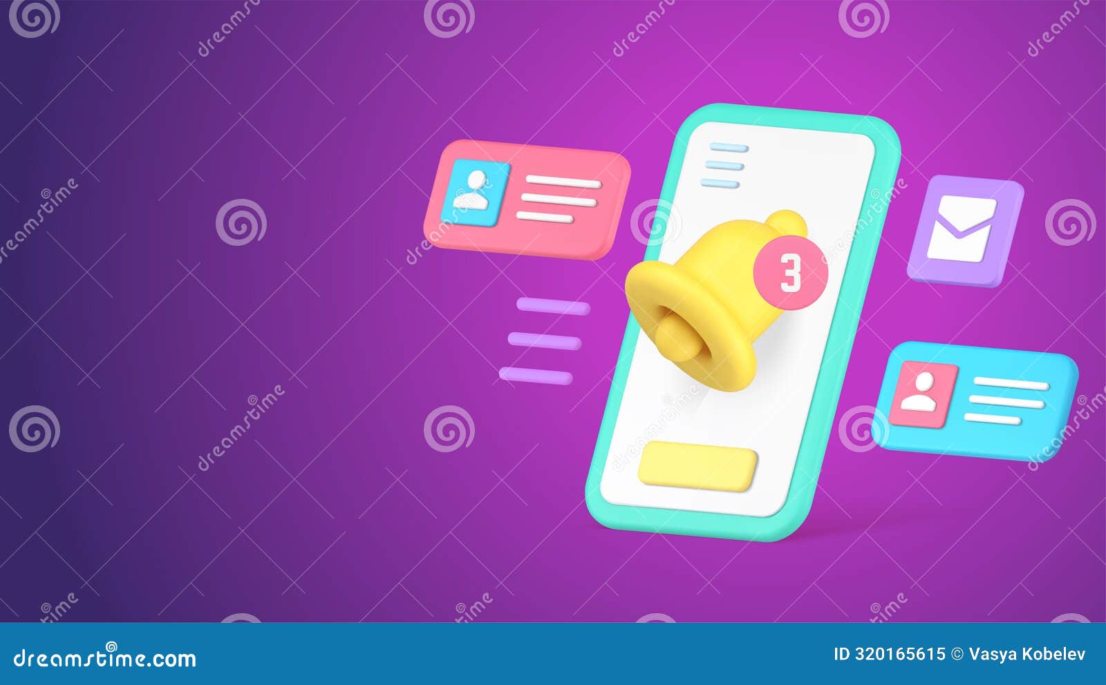 Smartphone Sound Notification Incoming Message Inbox Mailbox Email 3d ... Smartphone Sound Notification Incoming Message Inbox Mailbox Email 3d ...