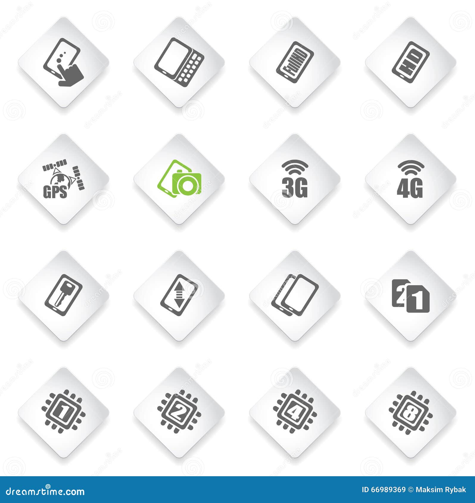 Smartphone, Specifications and Functions Stock Illustration ...