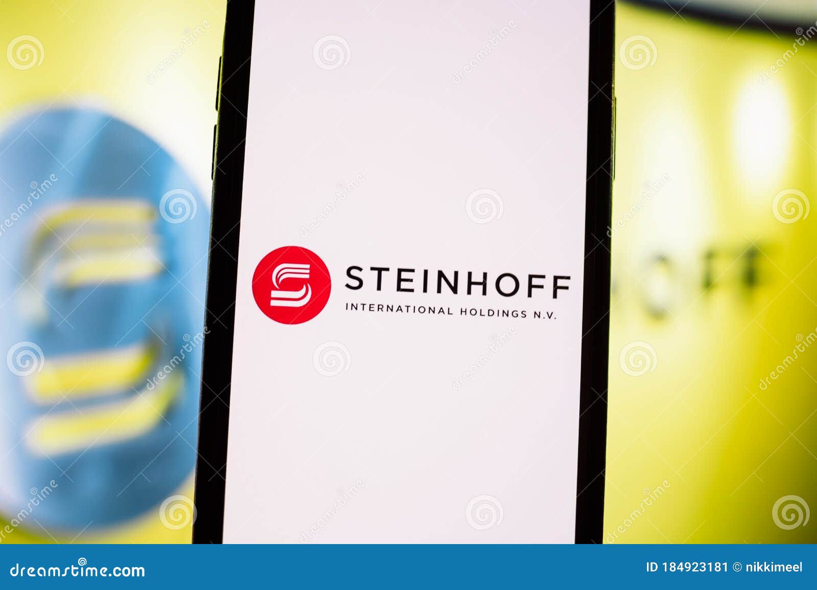 Smartphone with Steinhoff Logo on the Screen. Editorial Photo - Image ...