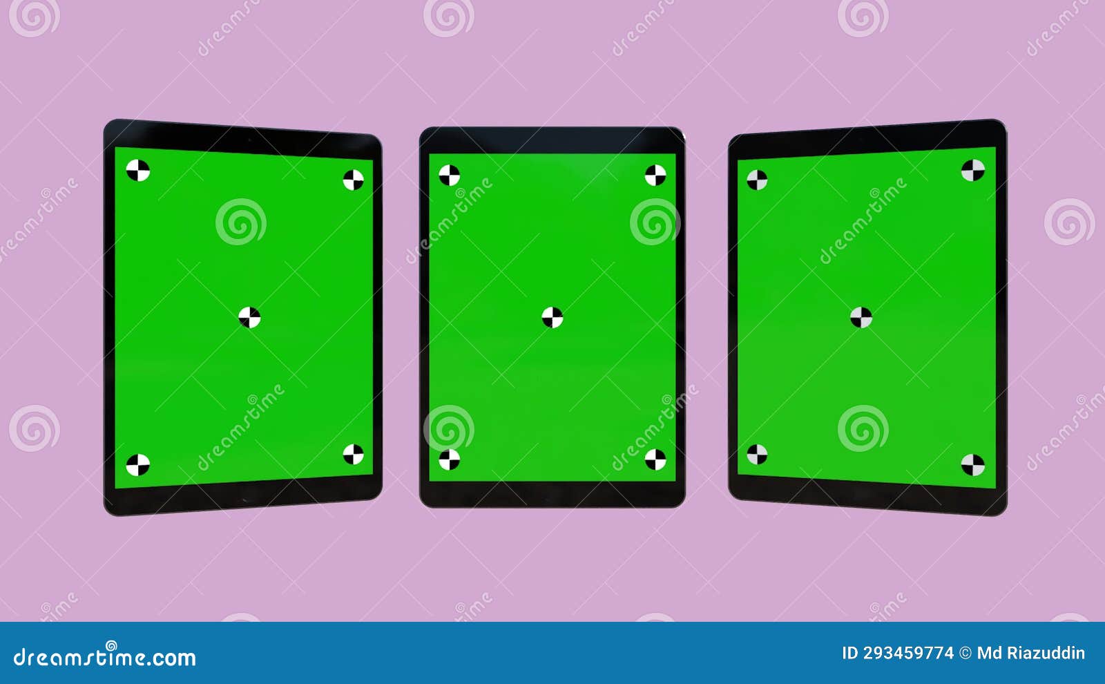 Smartphone Tablet Blank Green Screen with Indicators Flies into the ... Smartphone Tablet Blank Green Screen with Indicators Flies into the ...