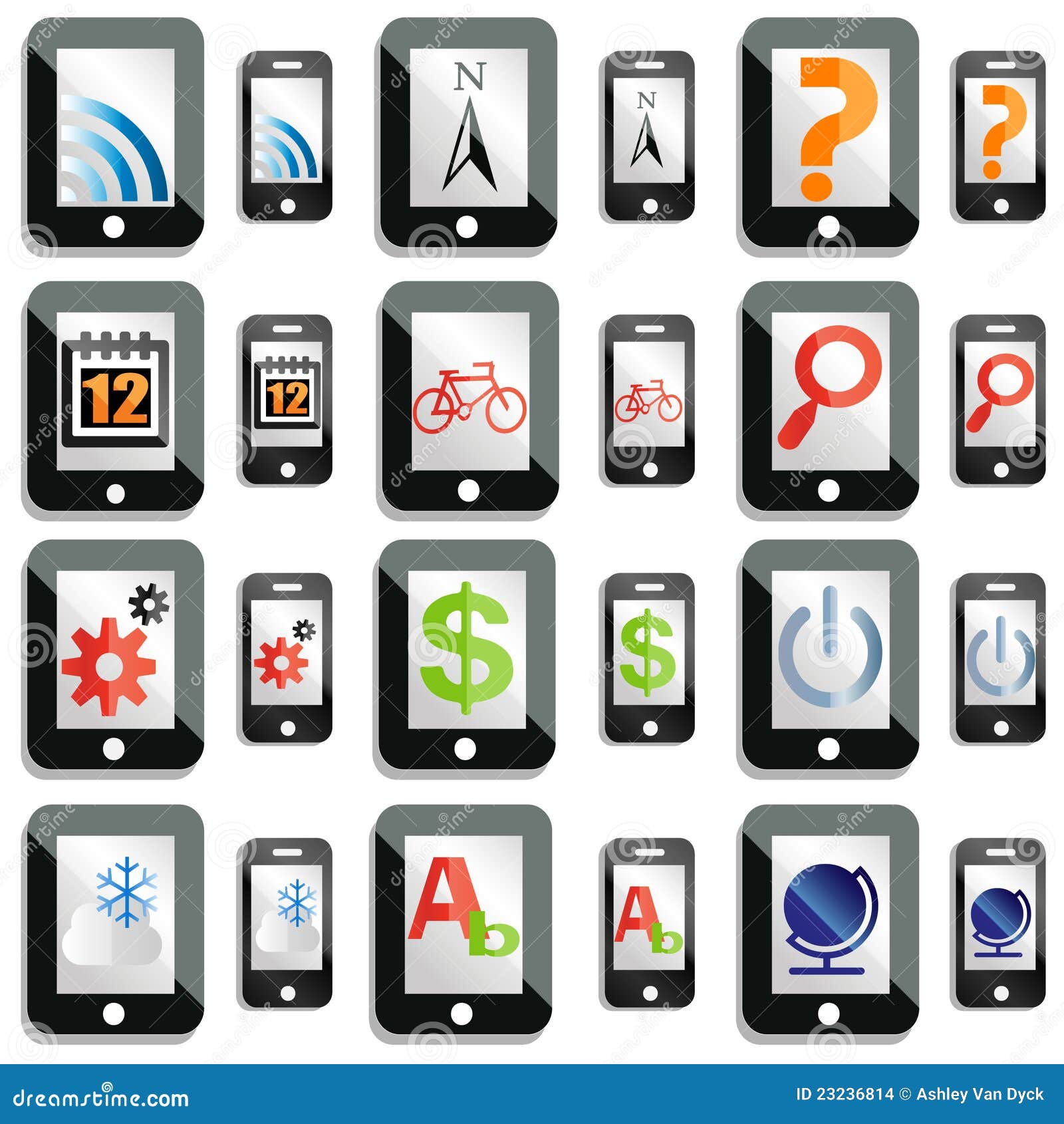 Smartphone and Tablet Computer Icons Stock Vector - Illustration of ...