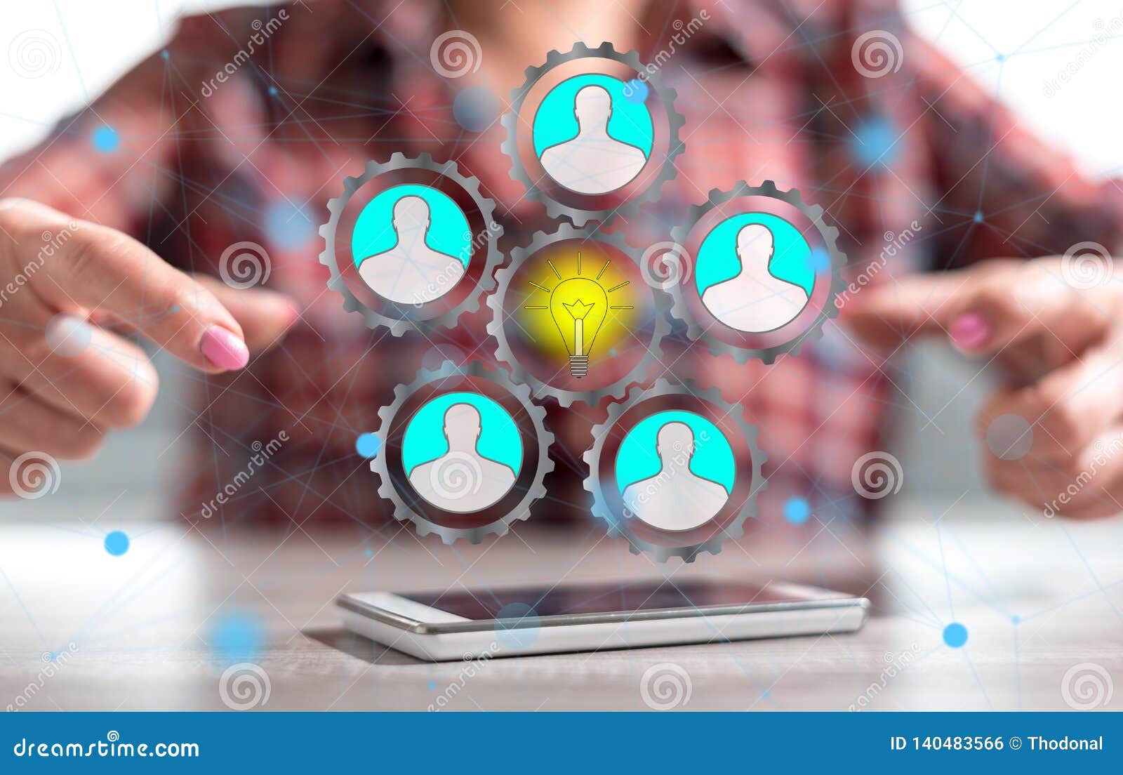 Concept of teamwork idea stock photo. Image of achieves - 140483566