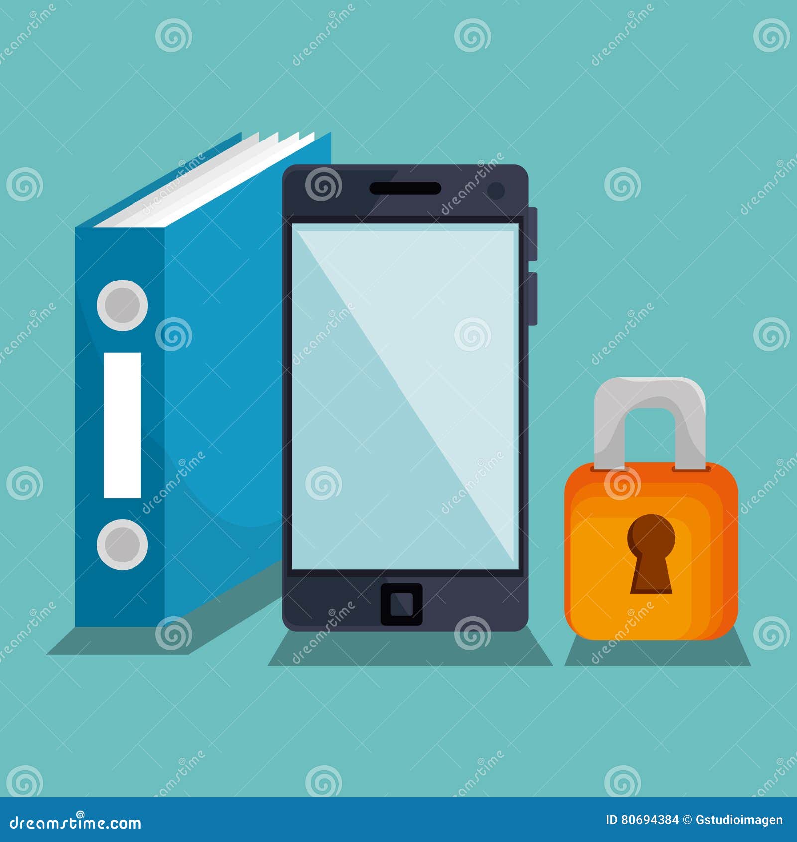 Smartphone Technology Data Flat Icon Stock Vector - Illustration of ...