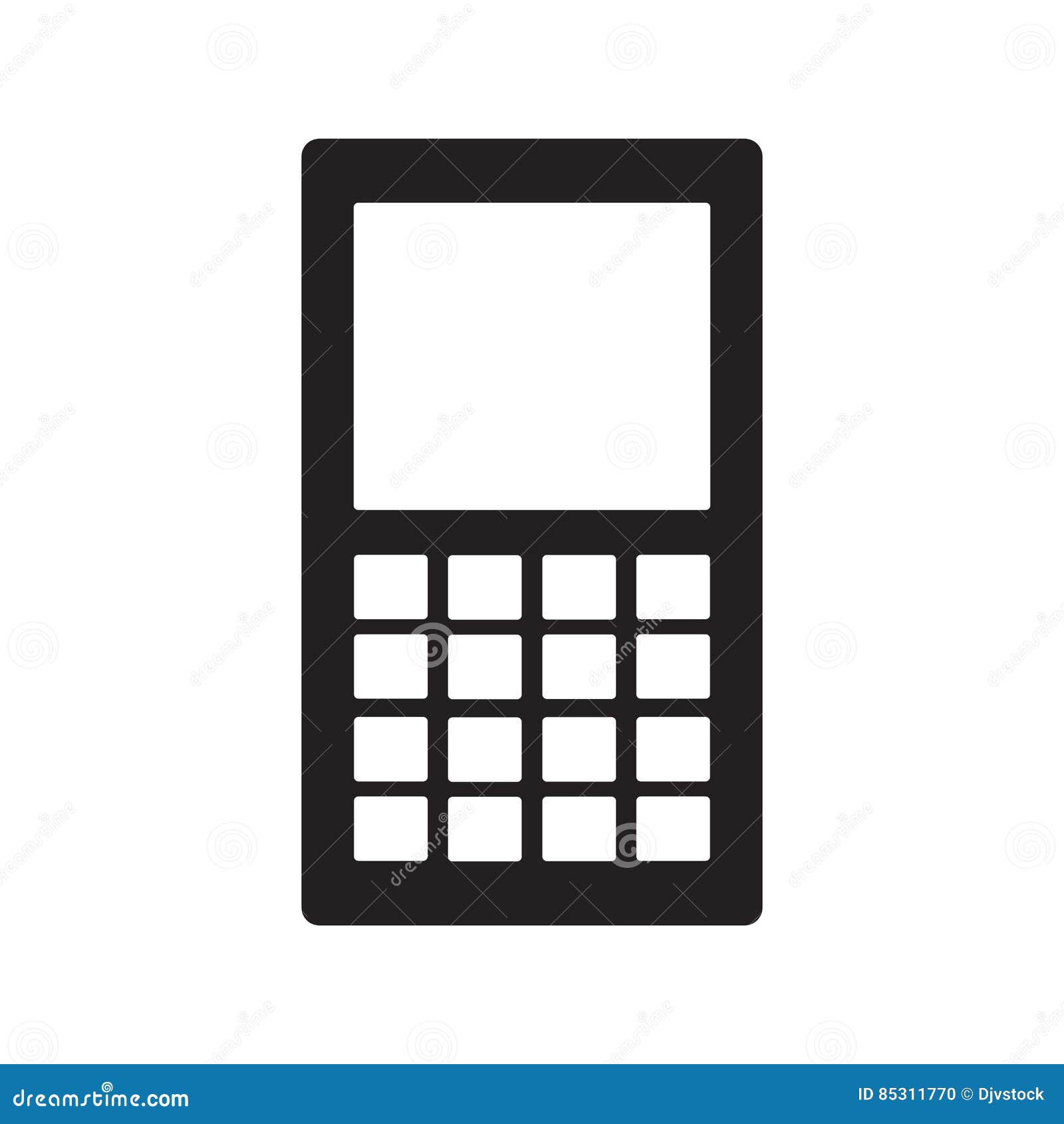Smartphone Technology Device Pictogram Stock Illustration ...