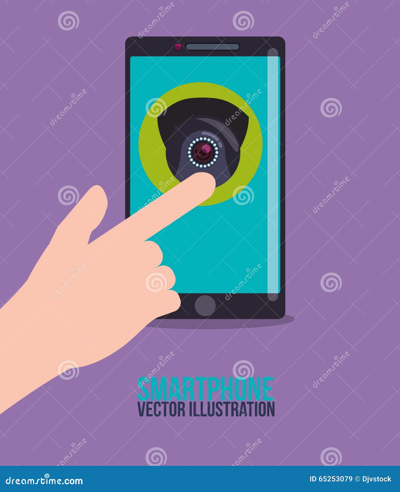 Smartphone Technology Graphic Stock Vector - Illustration of display ...