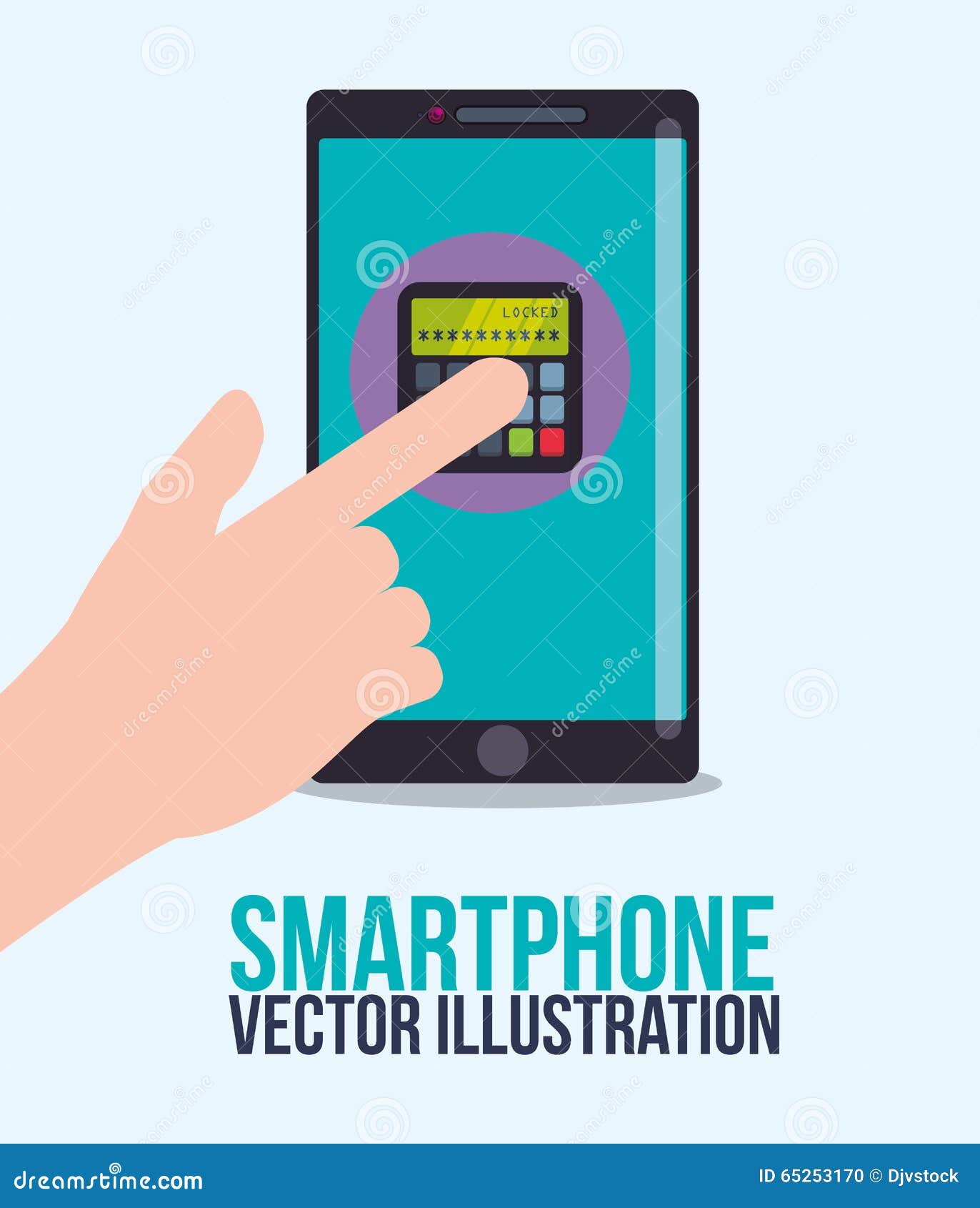 Smartphone Technology Graphic Stock Vector - Illustration of devices ...